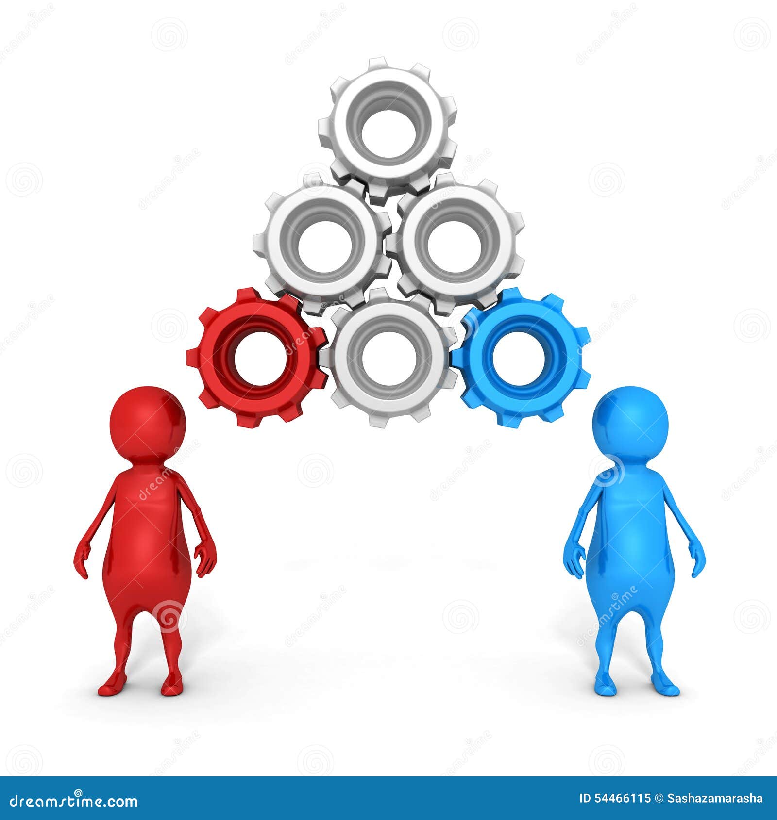 Connected Cogwheels, Teamwork, Success Words. Integrated Gears, Text ...