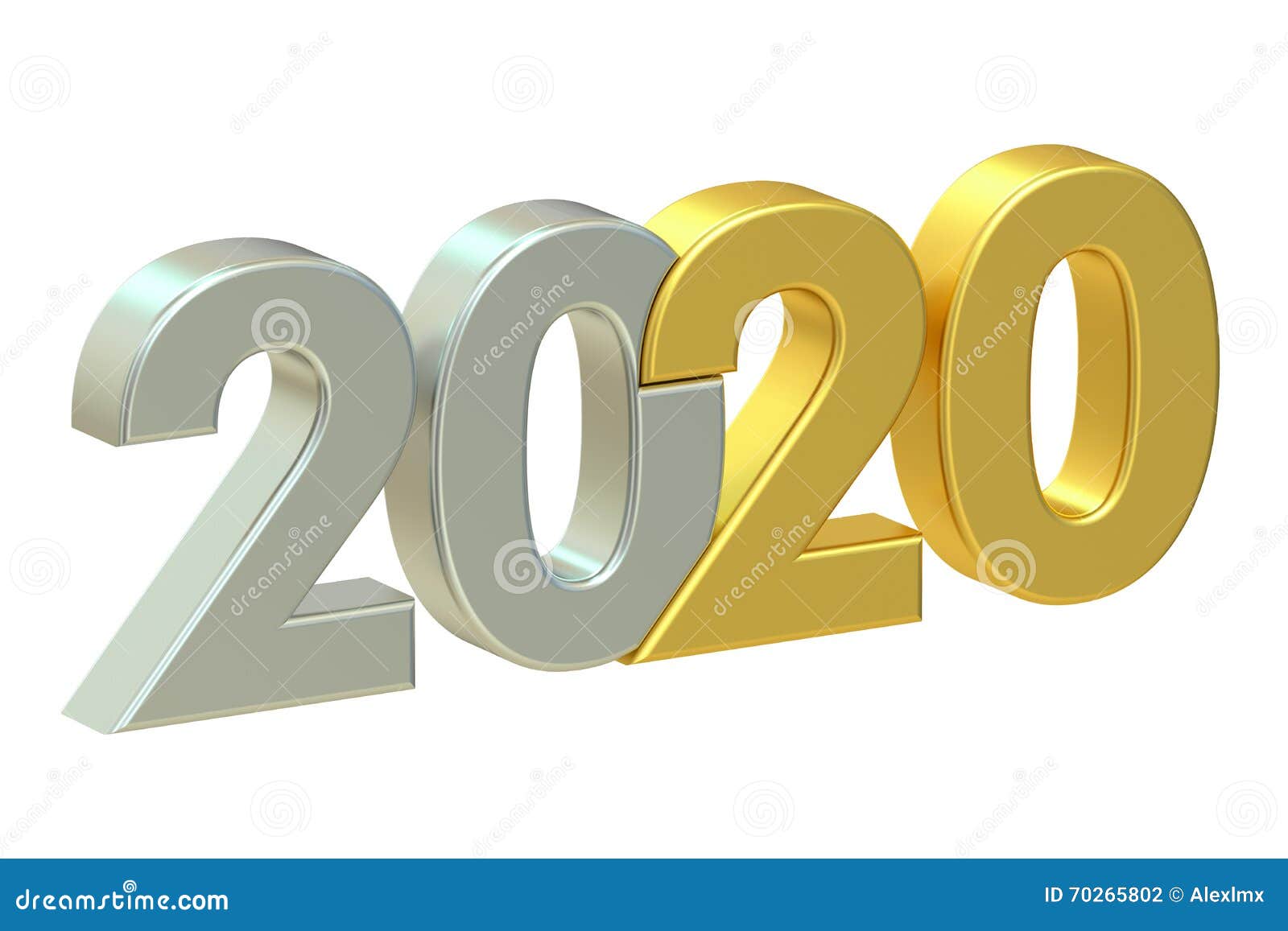 2020 concept, 3D rendering stock illustration. Illustration of design ...