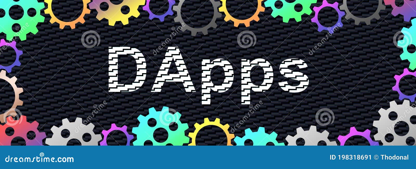 Concept of DApps stock illustration. Illustration of computing - 198318691