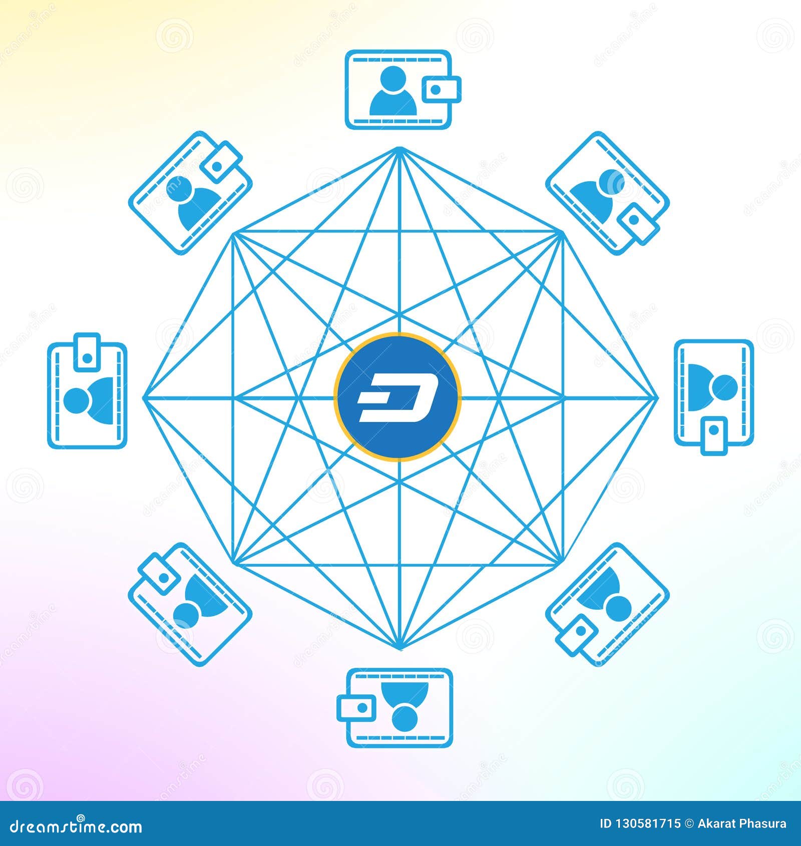 Concept of DASH Coin stock image. Image of binary, display - 130581715