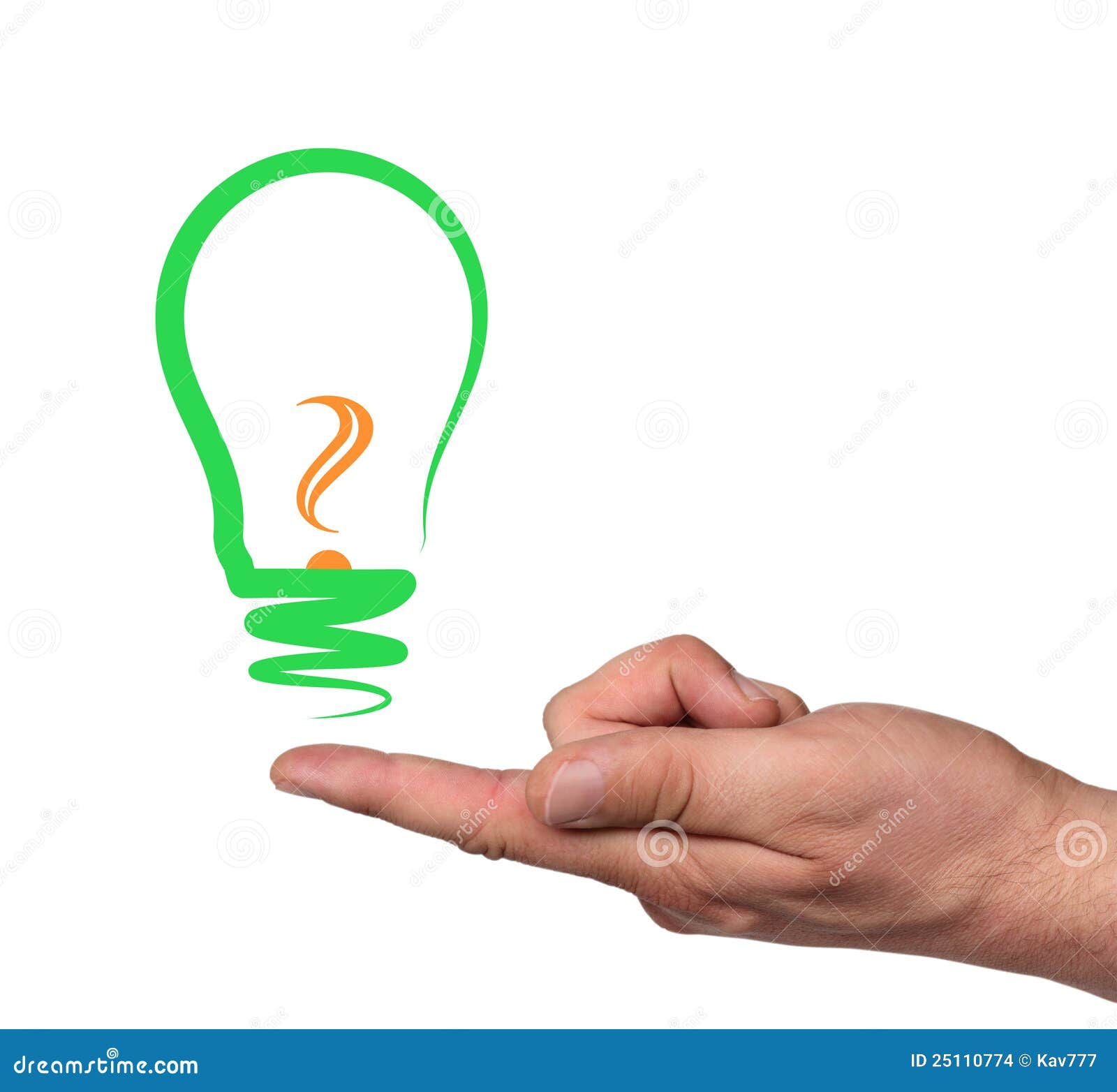 Concept, Dat Een Nieuw Idee Symboliseert Stock Foto - Image of greep ...