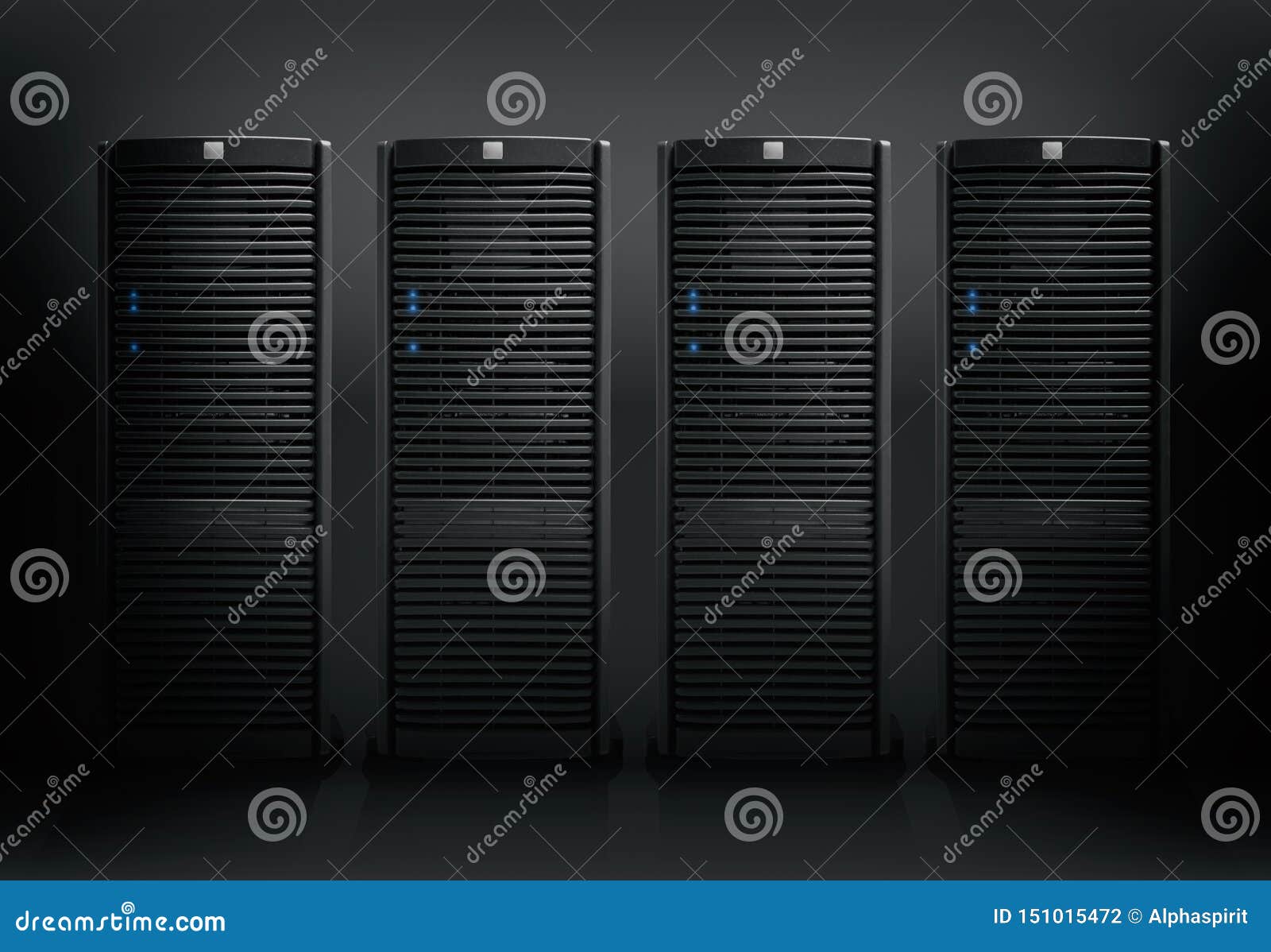 Concept of a Data Center Room with Database Server Stock Photo - Image ...