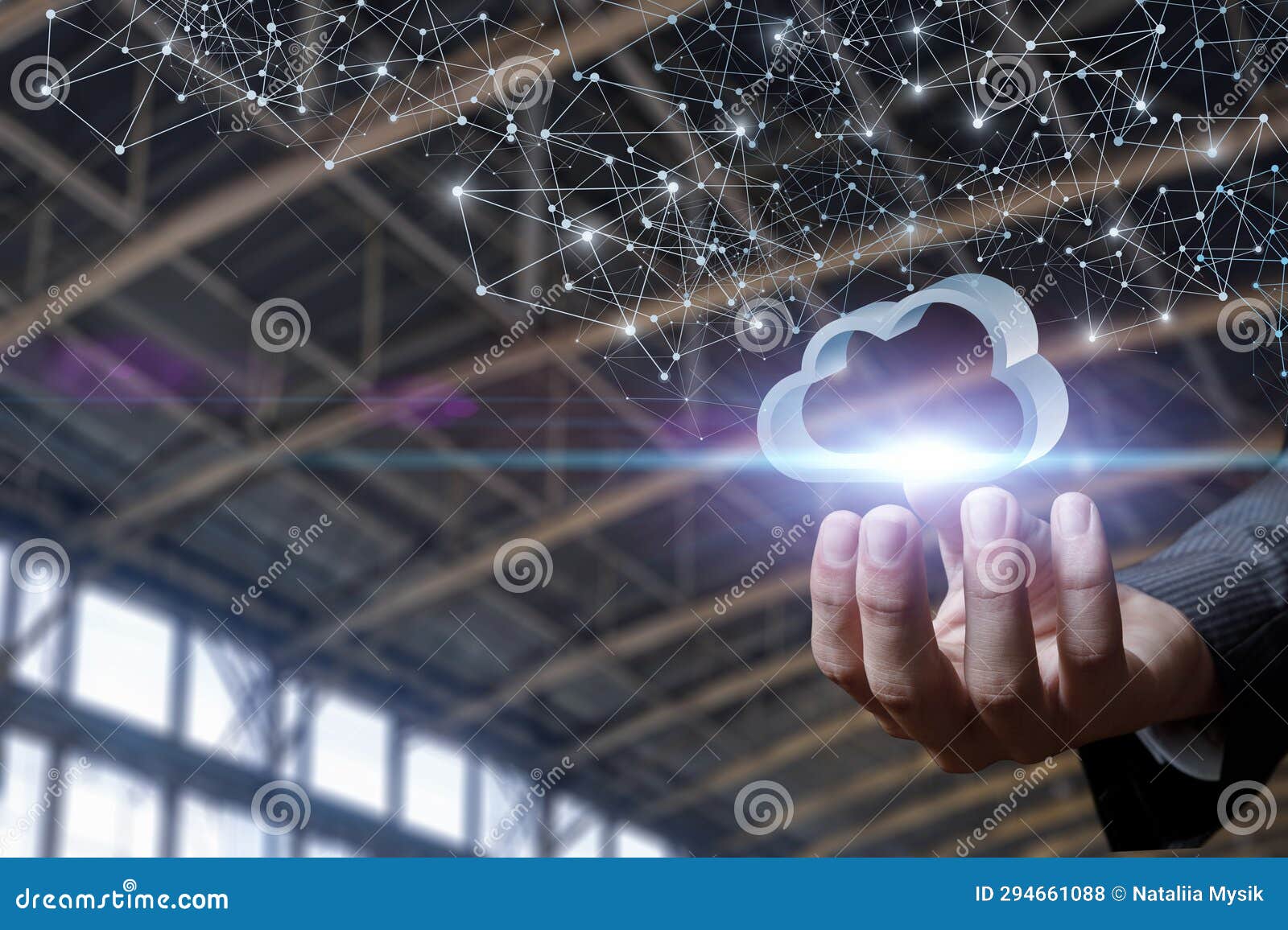 Concept of Data Cloud Support and Maintenance Stock Photo - Image of ...