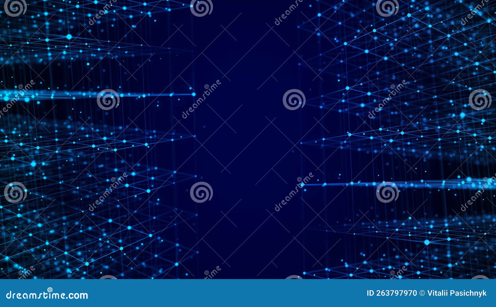 The Concept Of Data Connection In The Blockchain Network Digital