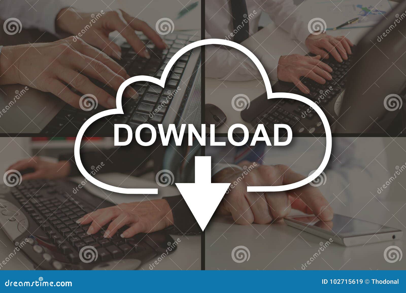 Concept of data download stock image. Image of connection - 102715619