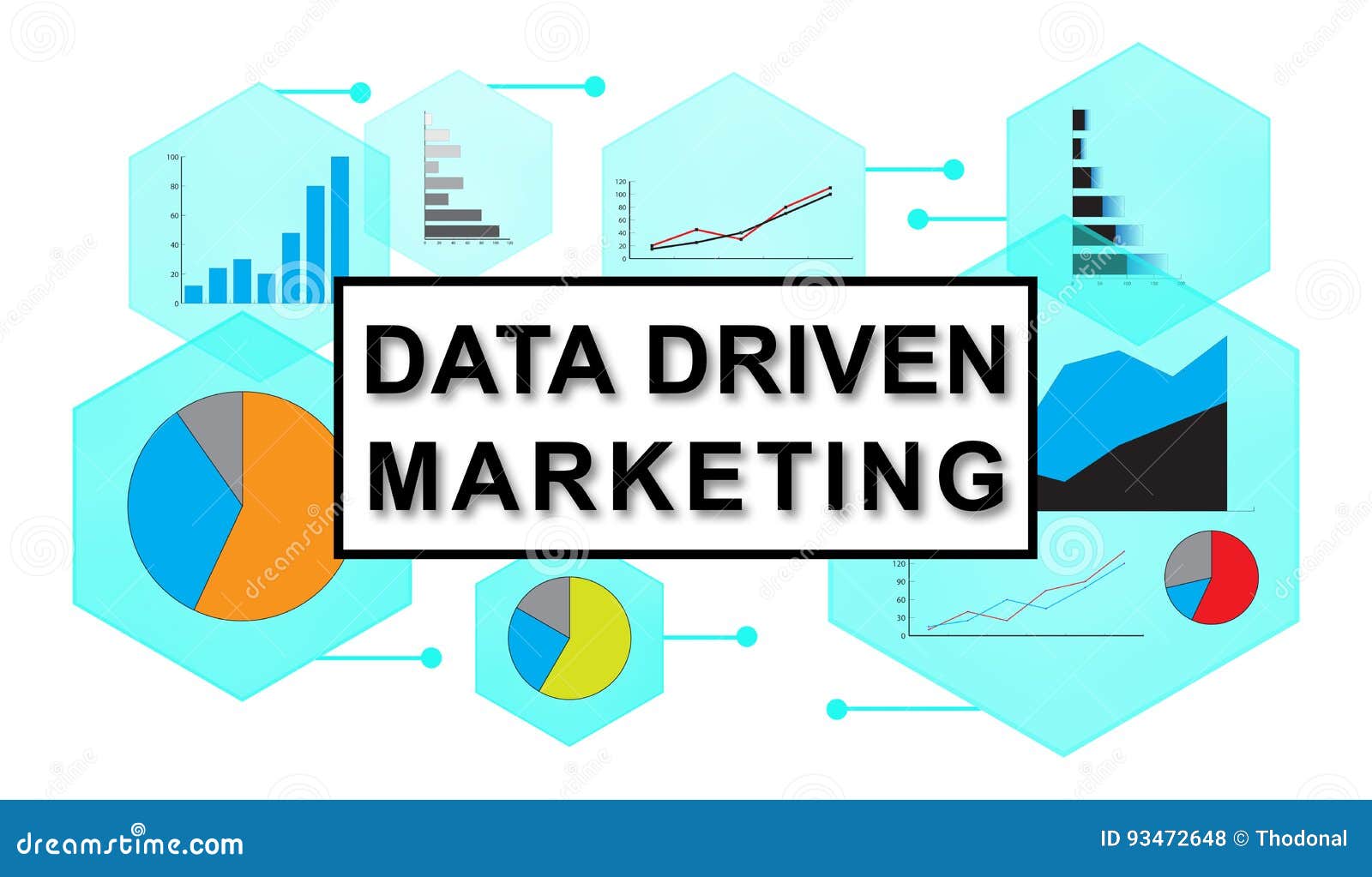 Concept of Data Driven Marketing Stock Illustration - Illustration of ...