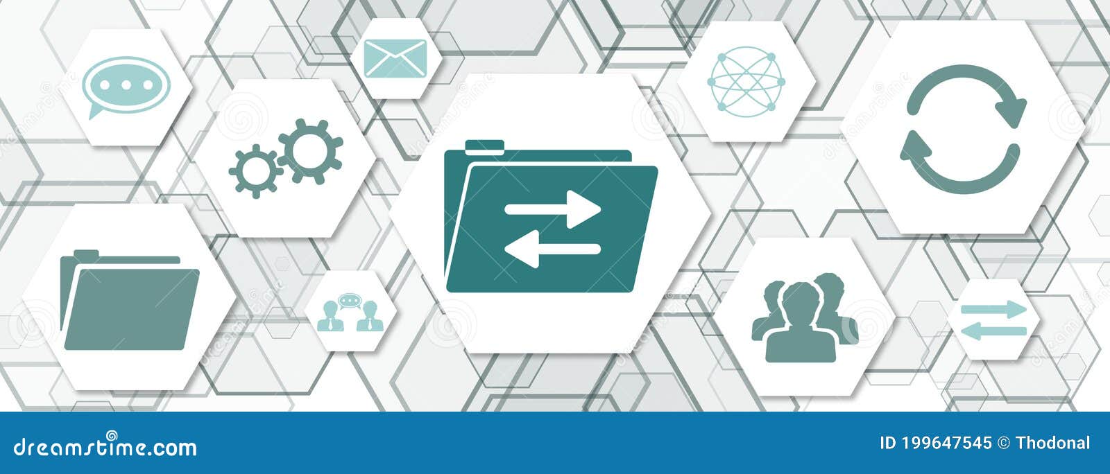 Concept of data exchange stock illustration. Illustration of digital ...