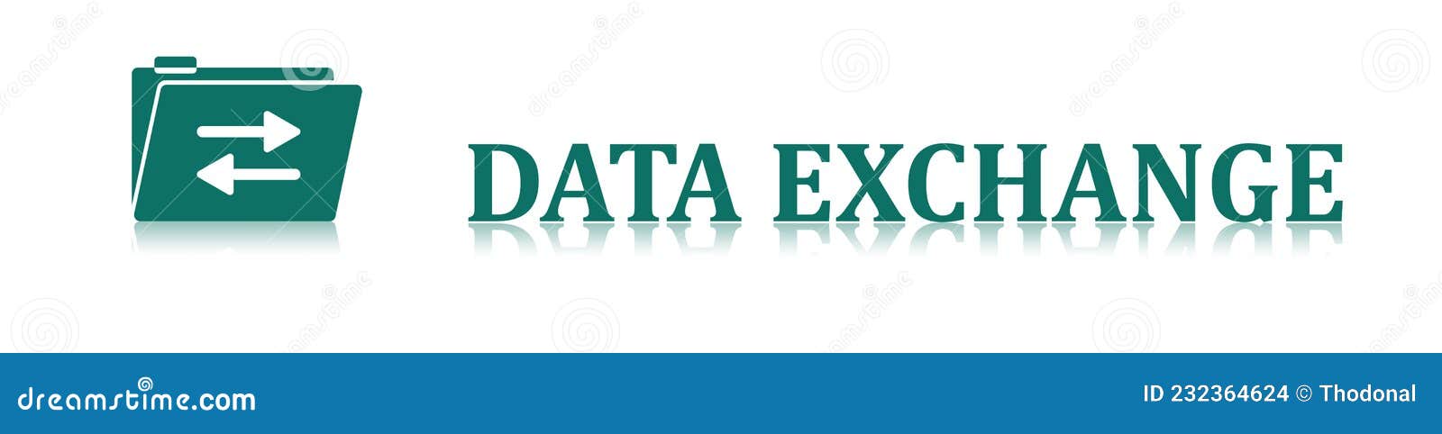 Concept of data exchange stock illustration. Illustration of word ...
