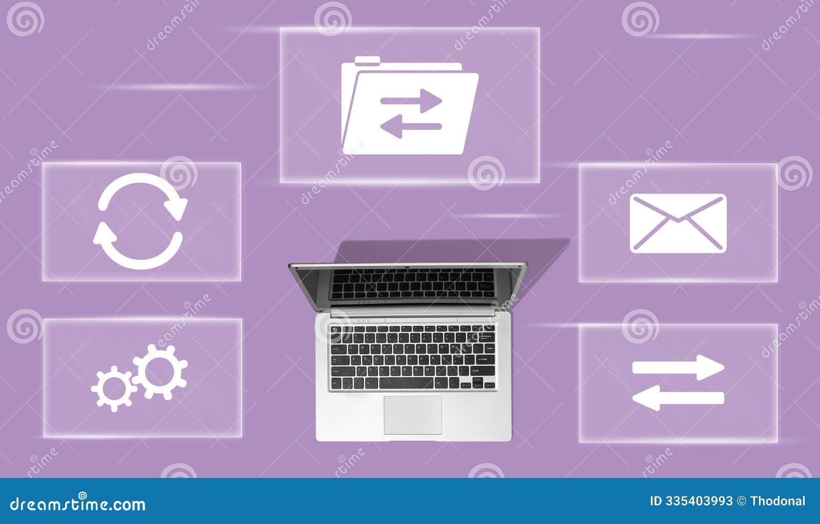 Concept of data exchange stock image. Image of digital - 335403993