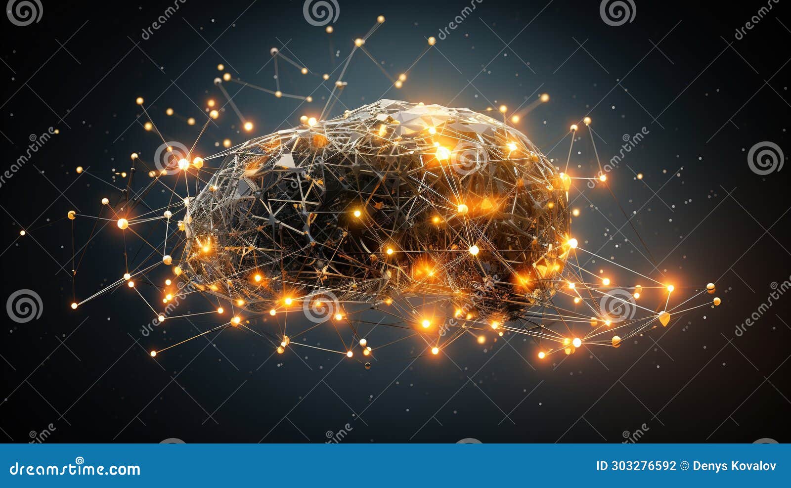 The Concept of Data Flow from the Digital Human Brain. Machine Deep ...