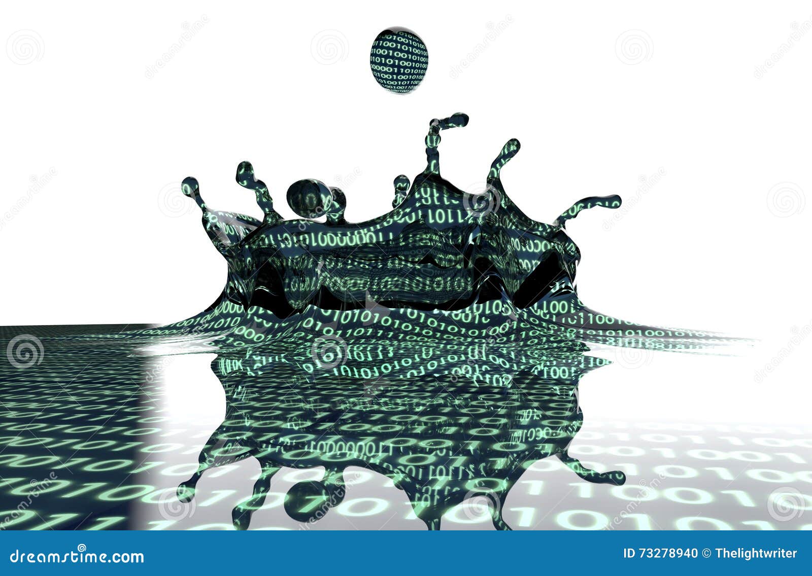 Concept of Data Pool an Ocean of Information Stock Illustration ...
