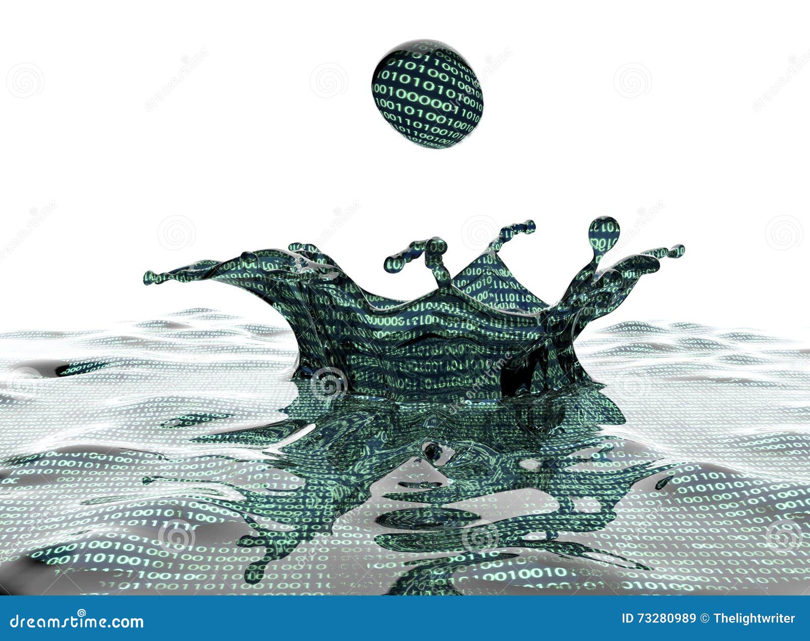 Concept of Data Pool an Ocean of Information Stock Illustration ...