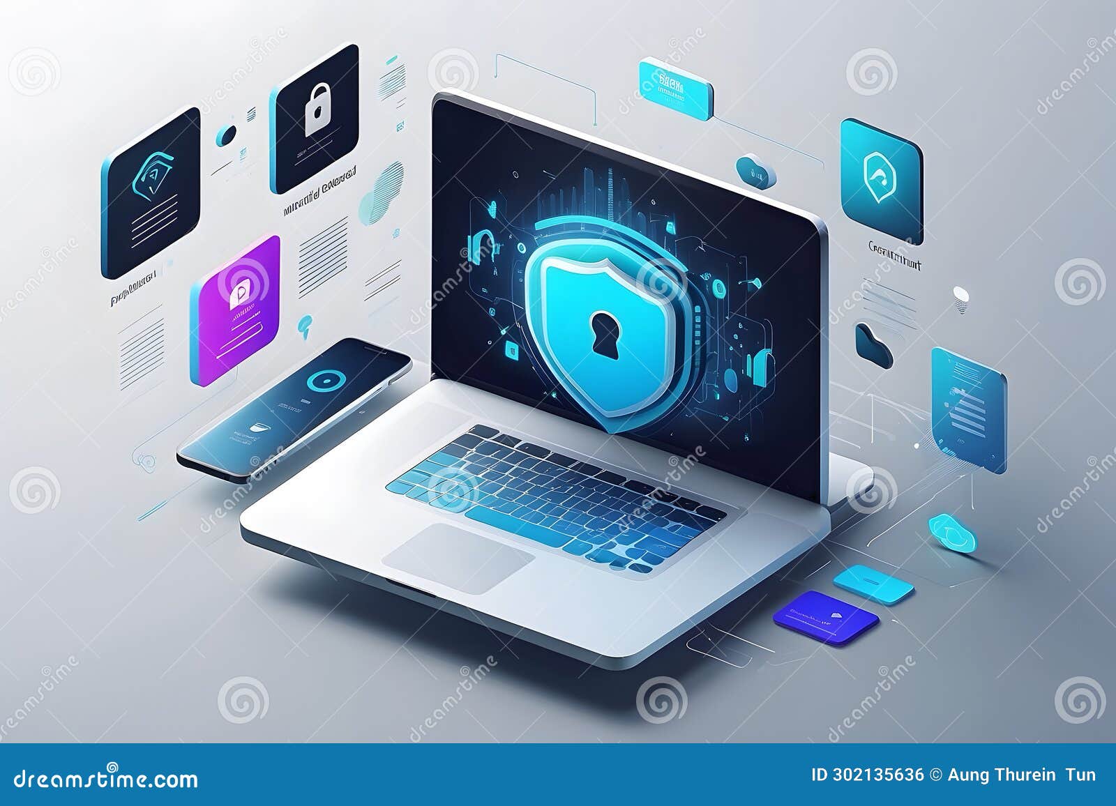 The Concept of Data Privacy in the Modern Digital World Stock ...