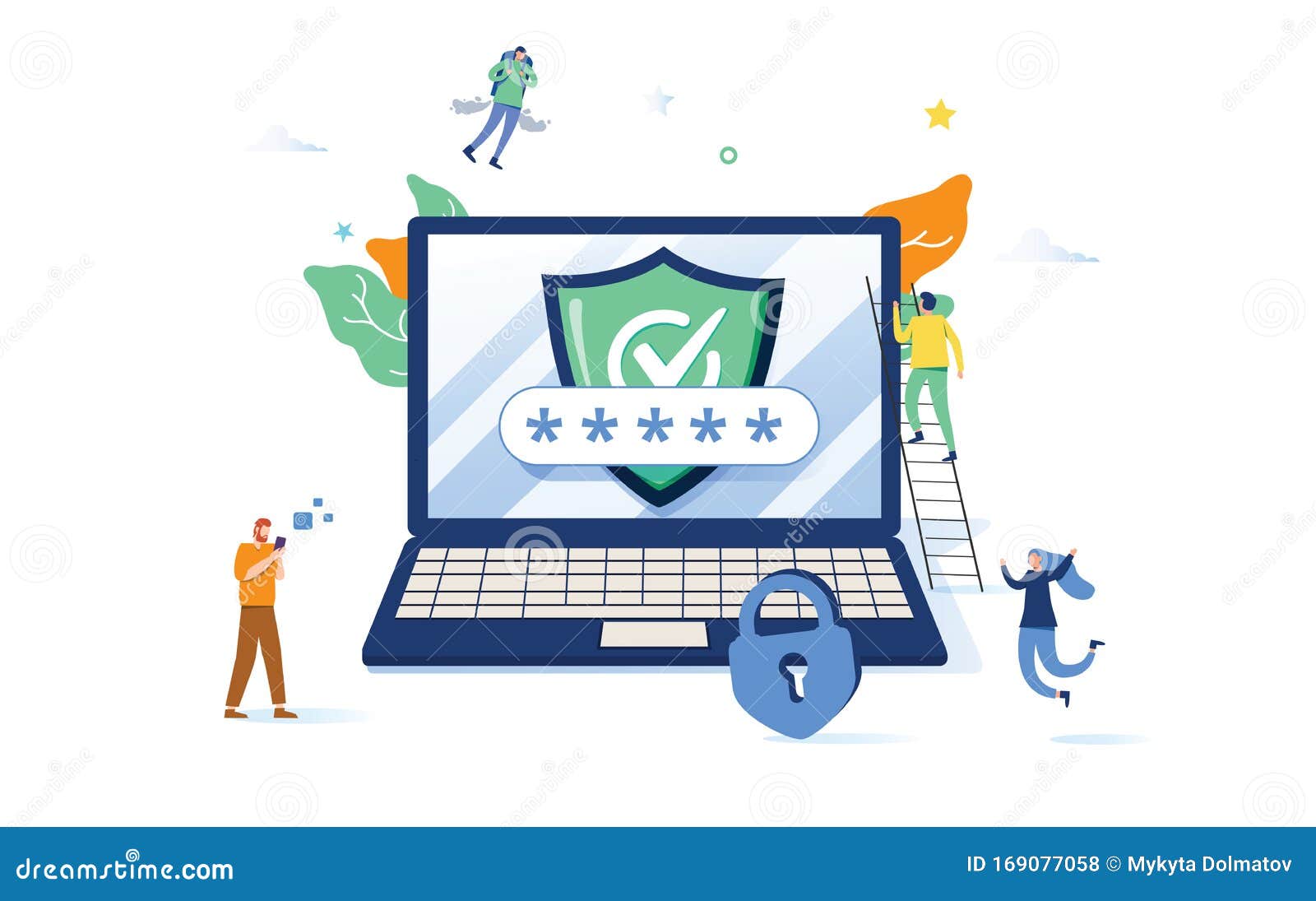 Concept Data Protection, Internet Security for Web Page, Banner ...