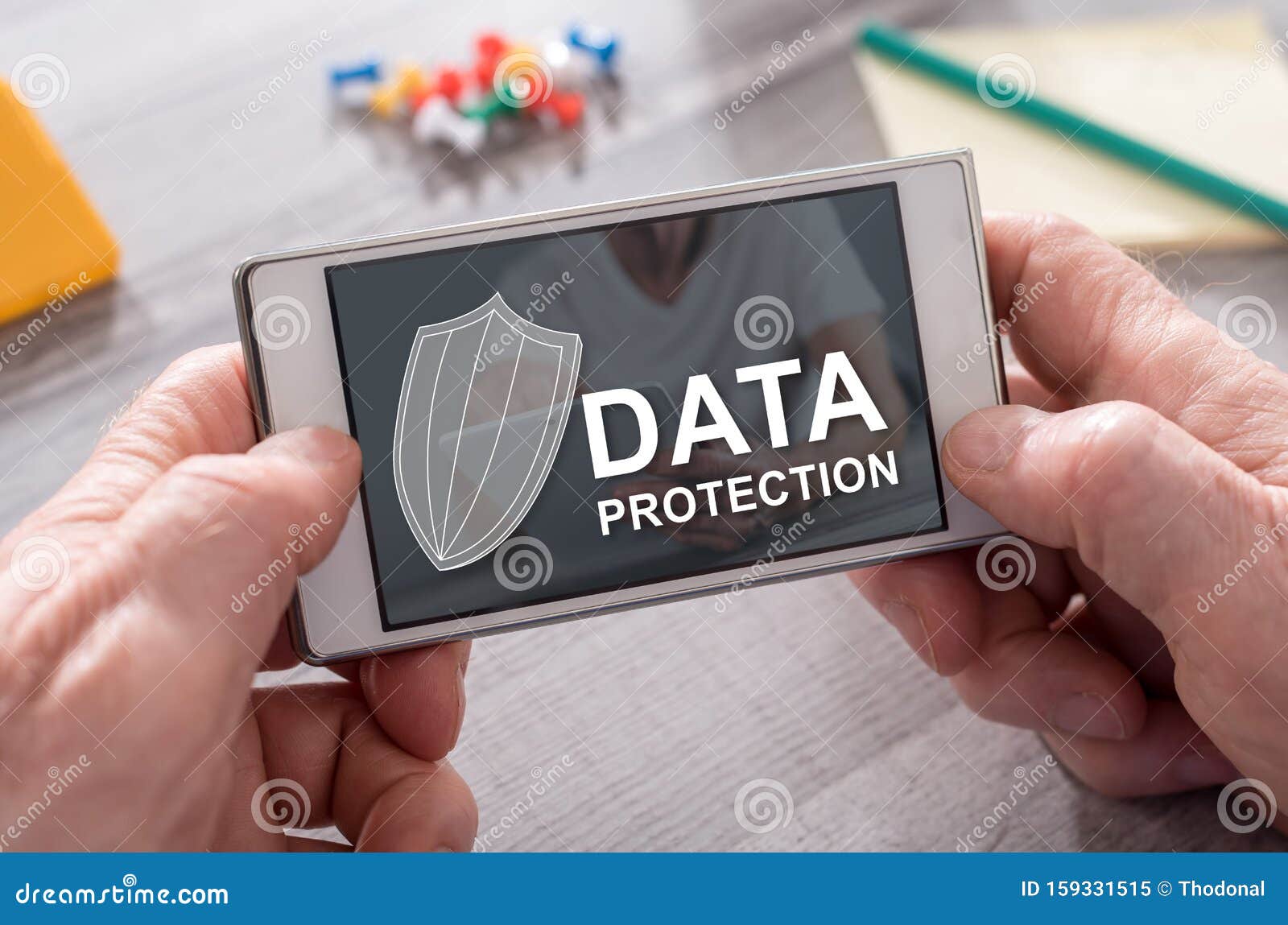 Concept of data protection stock image. Image of concept - 159331515