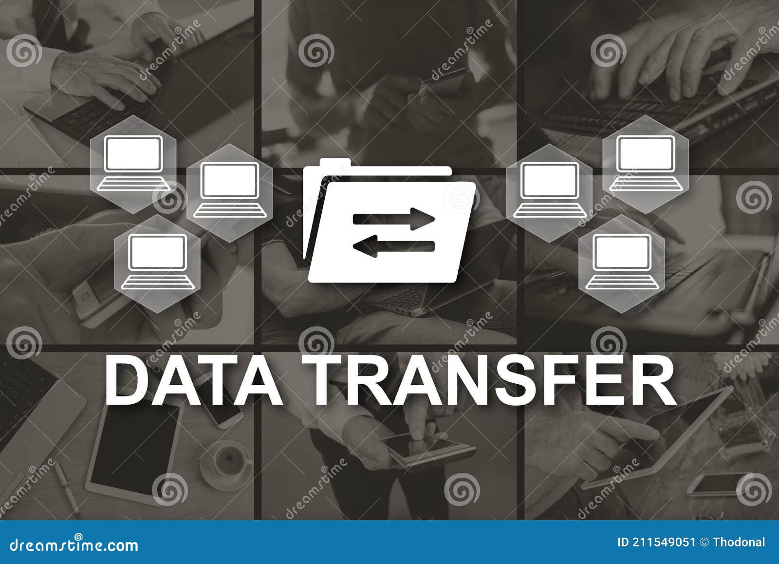 Concept of data transfer stock image. Image of internet - 211549051