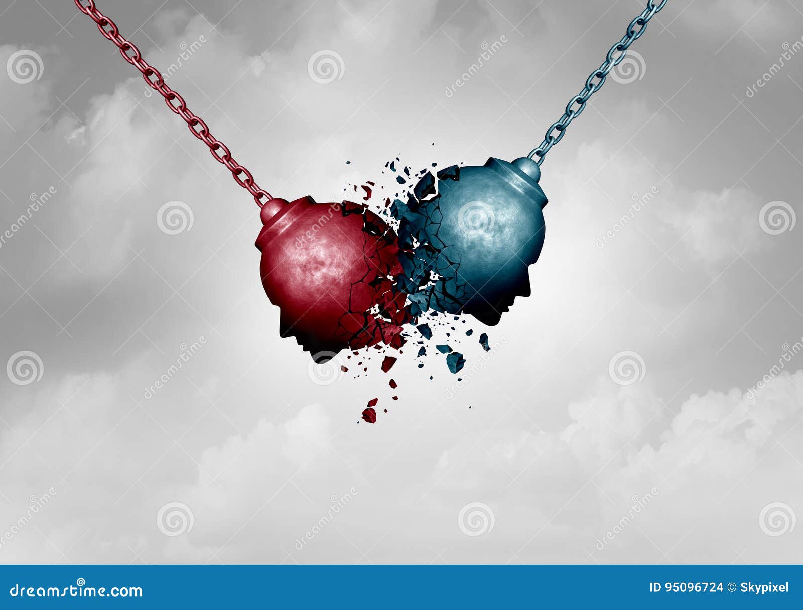 Concept de conflit illustration stock. Illustration du abusif - 95096724