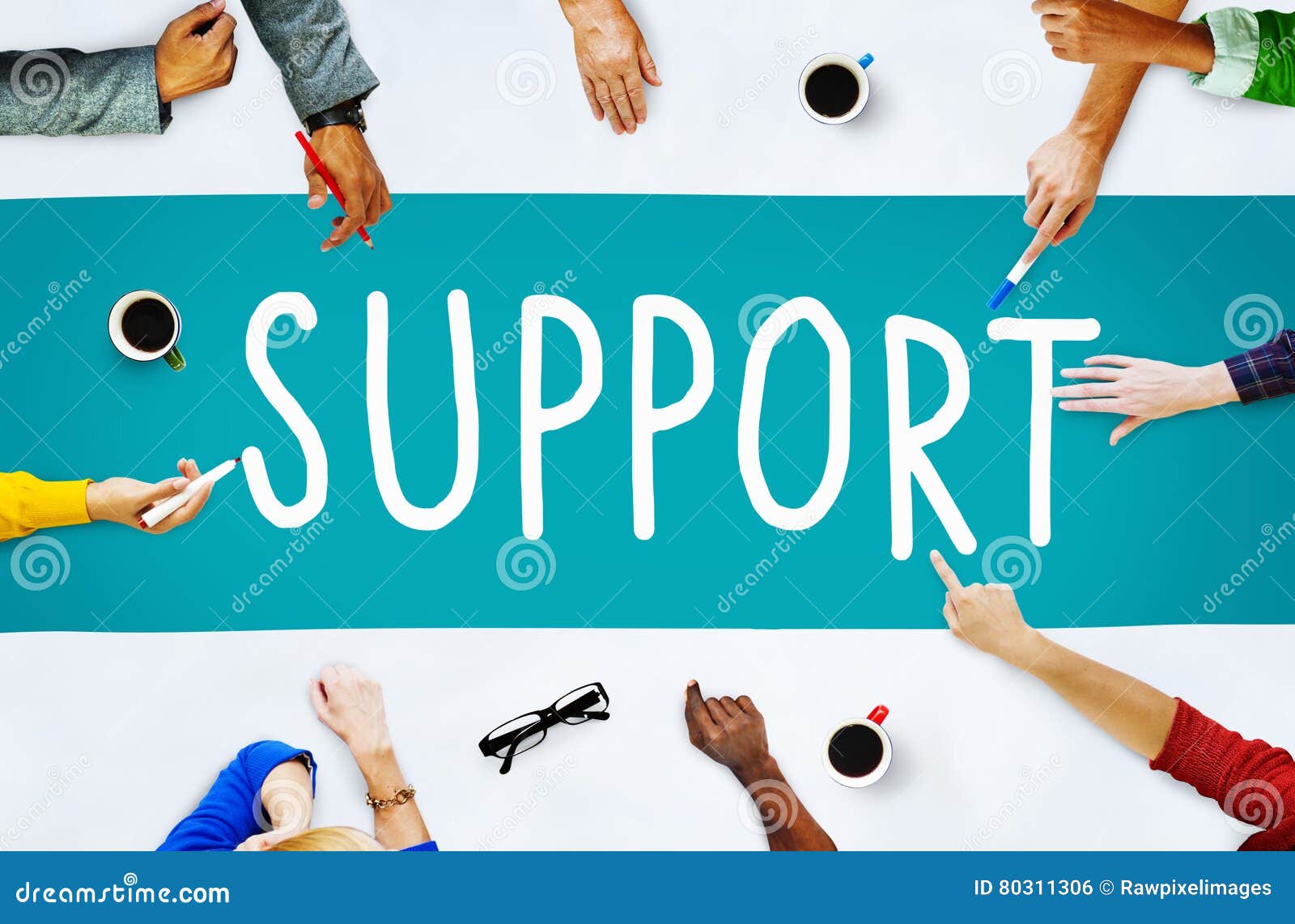 Concept De Conseils D'aide D'aide De Service De Support Photo stock ...