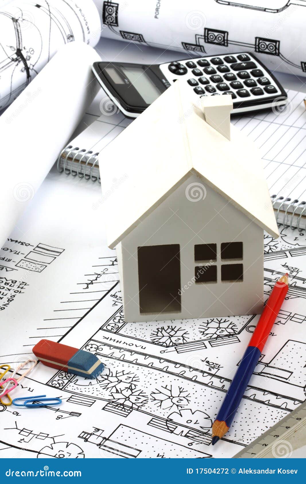 Concept de construction photo stock. Image du papier - 17504272