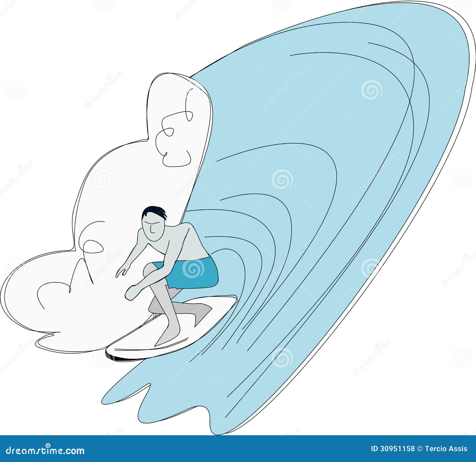 Concept De Croquis De Ressac Illustration Stock - Illustration du ...