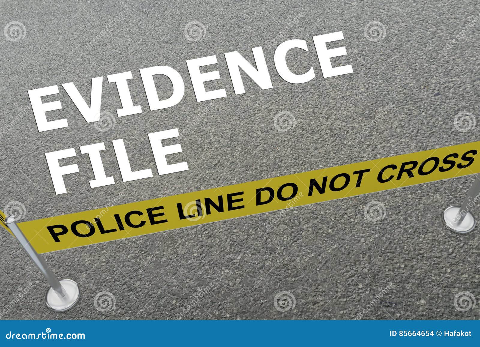 Concept De Dossier De Preuves Illustration Stock - Illustration du ...