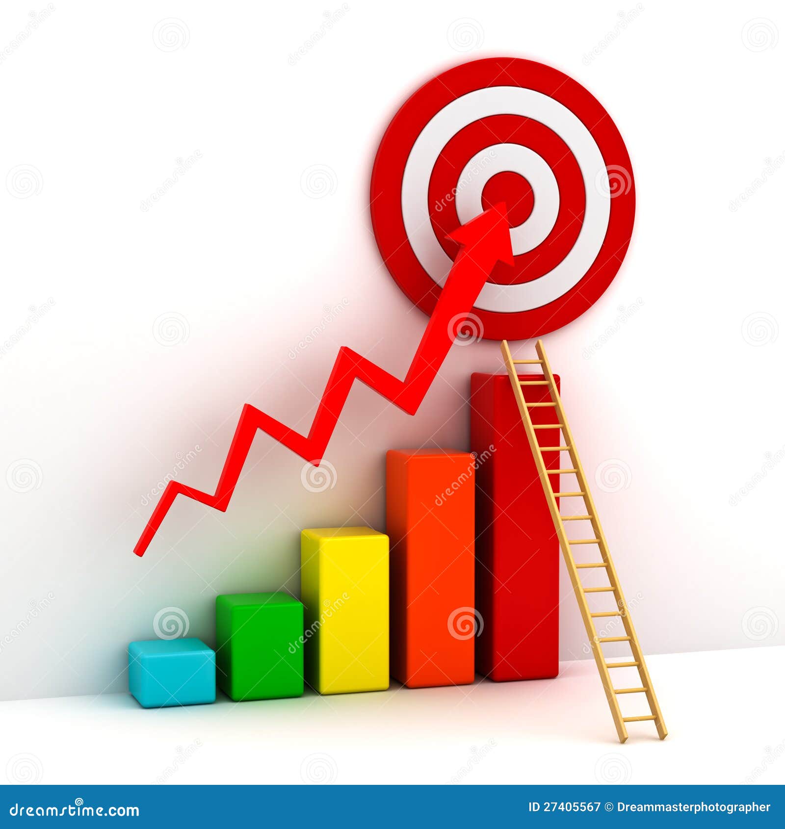 Concept De Graphique De La Gestion 3d Illustration Stock - Illustration ...