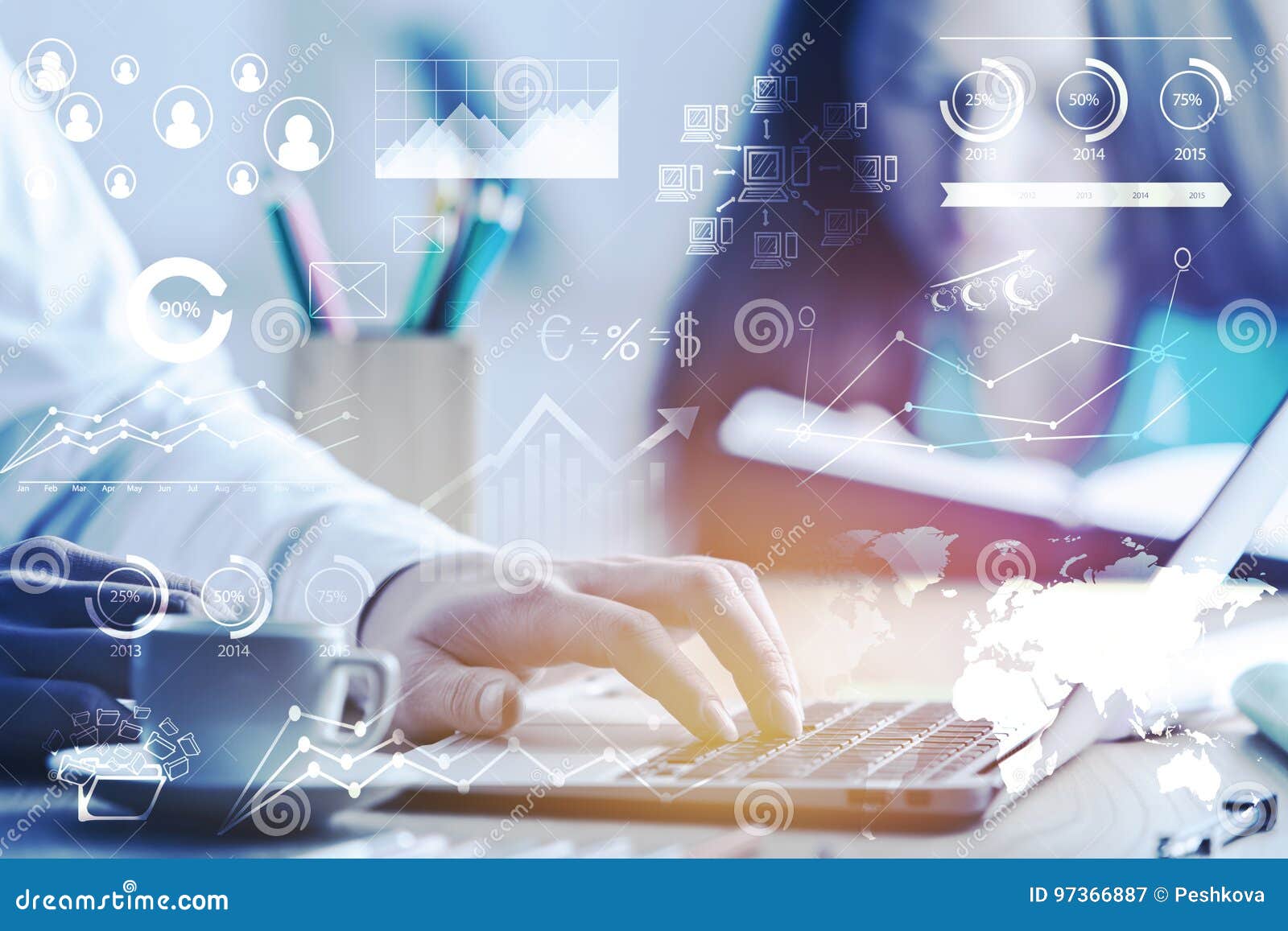 Concept de journalisation image stock. Image du medias - 97366887