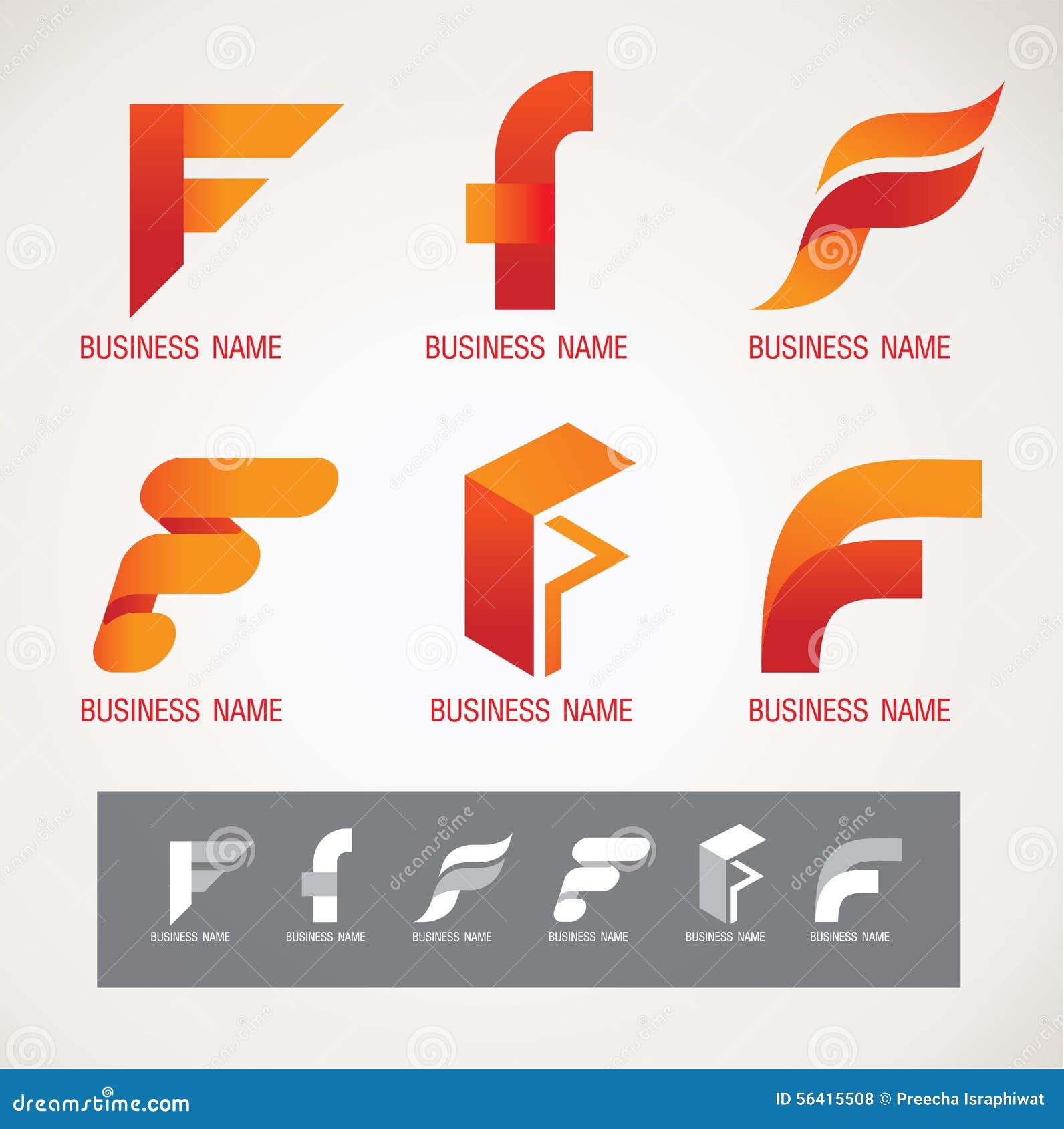 Concept De La Conception F De Logo Et De Symbole Illustration de ...