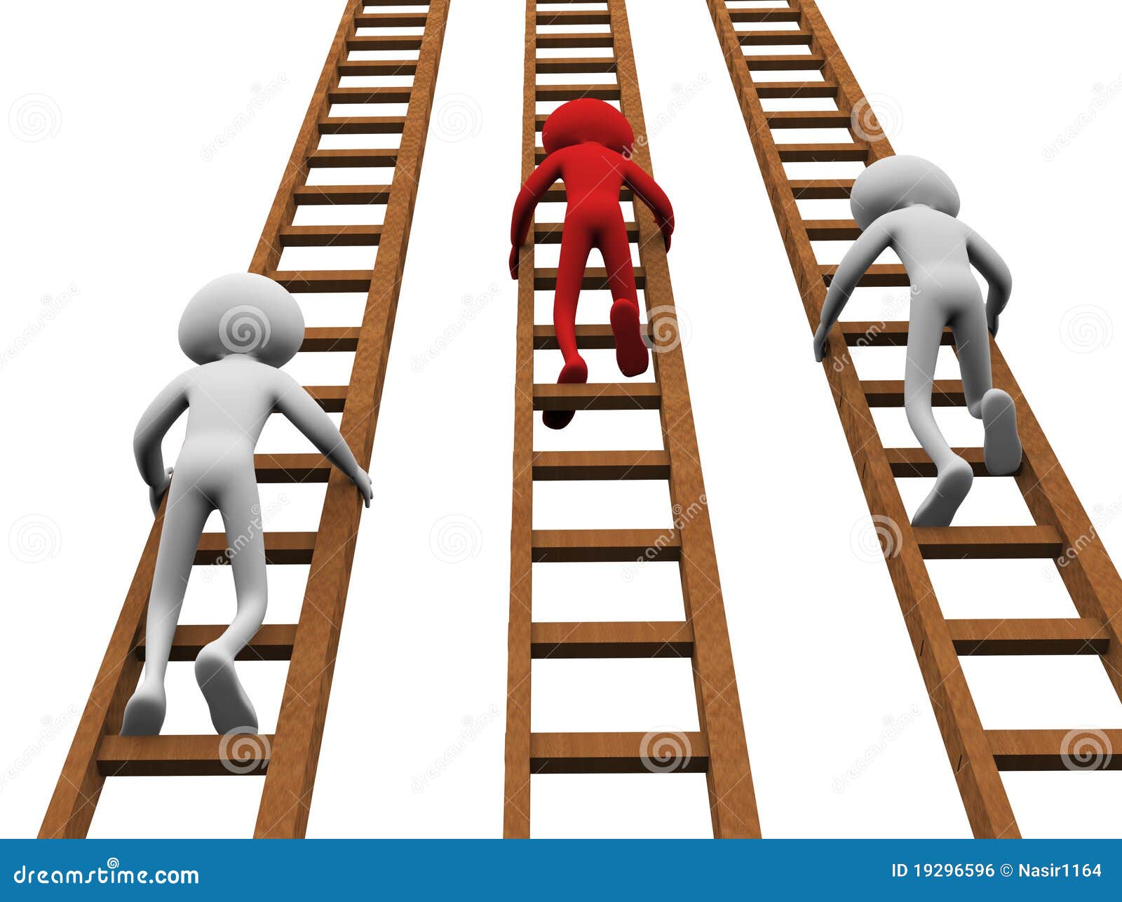 Concept de la concurrence illustration stock. Illustration du homme ...