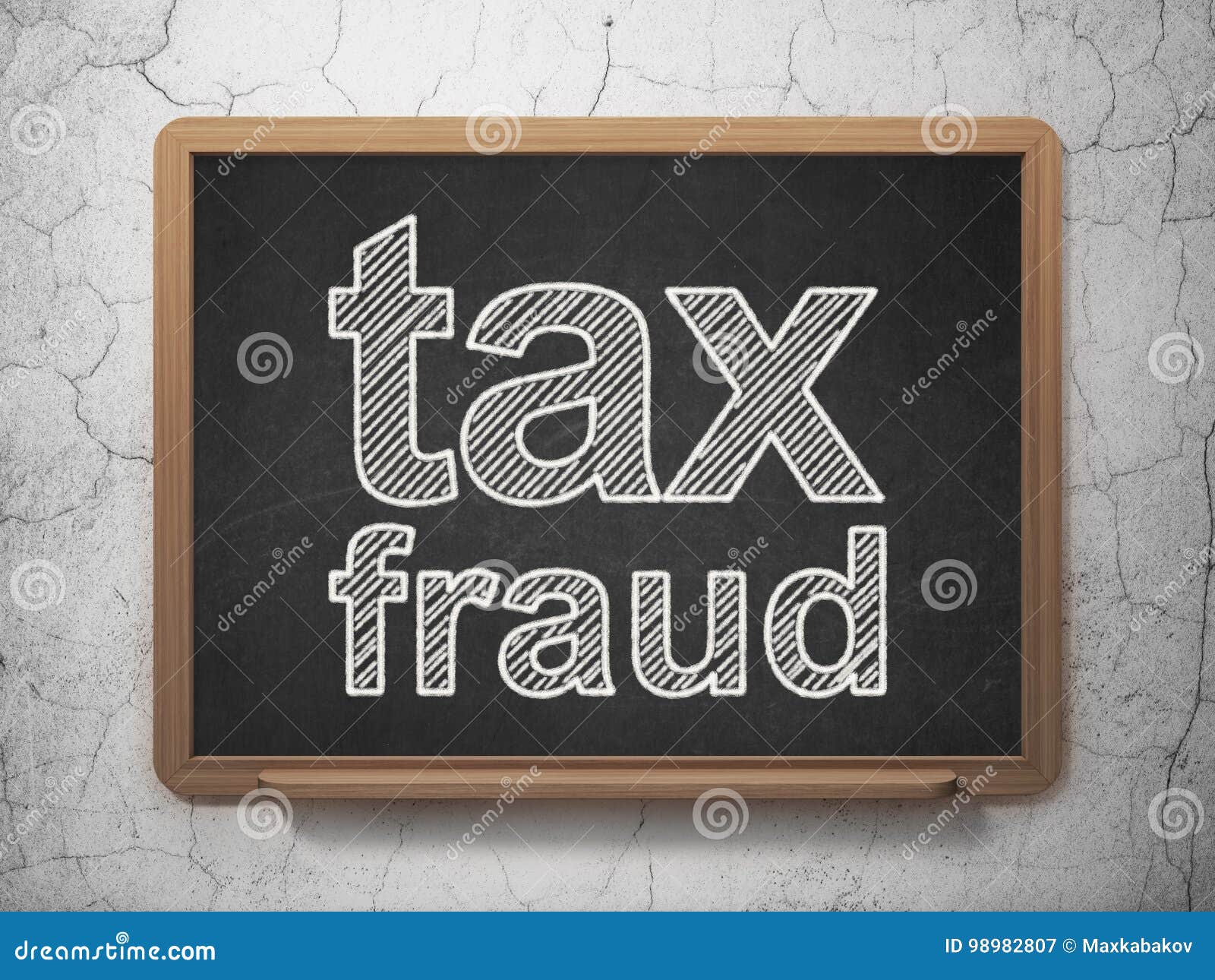 Concept De Loi Fraude Fiscale Sur Le Fond De Tableau Illustration