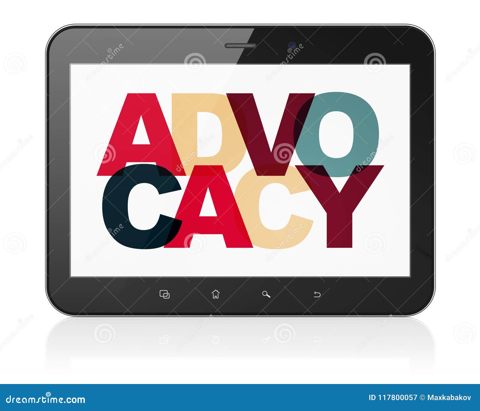 Concept De Loi : Tablette Avec La Recommandation Sur L'affichage ...