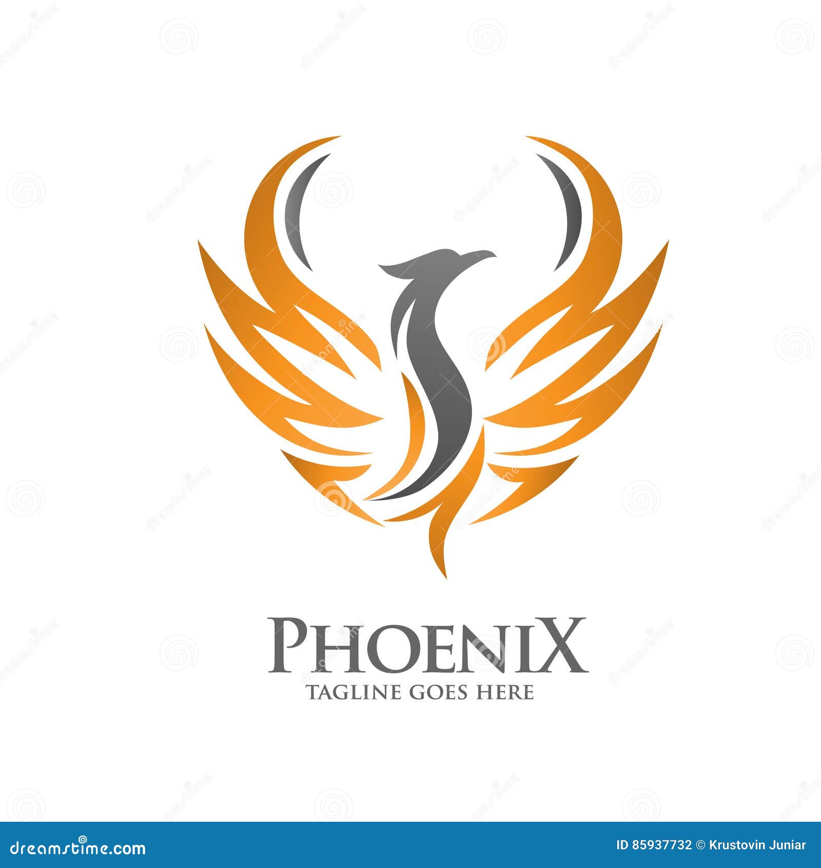Concept De Luxe De Logo De Phoenix Illustration de Vecteur ...