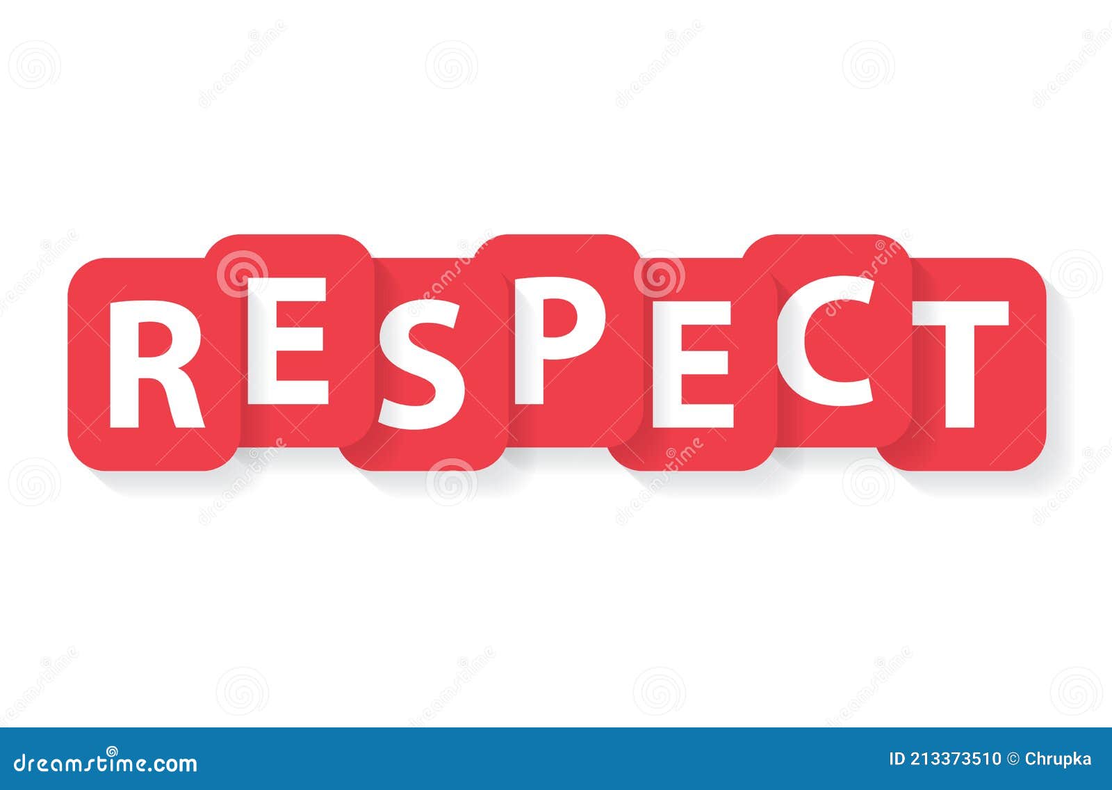 Concept de mot respect illustration de vecteur. Illustration du fête ...