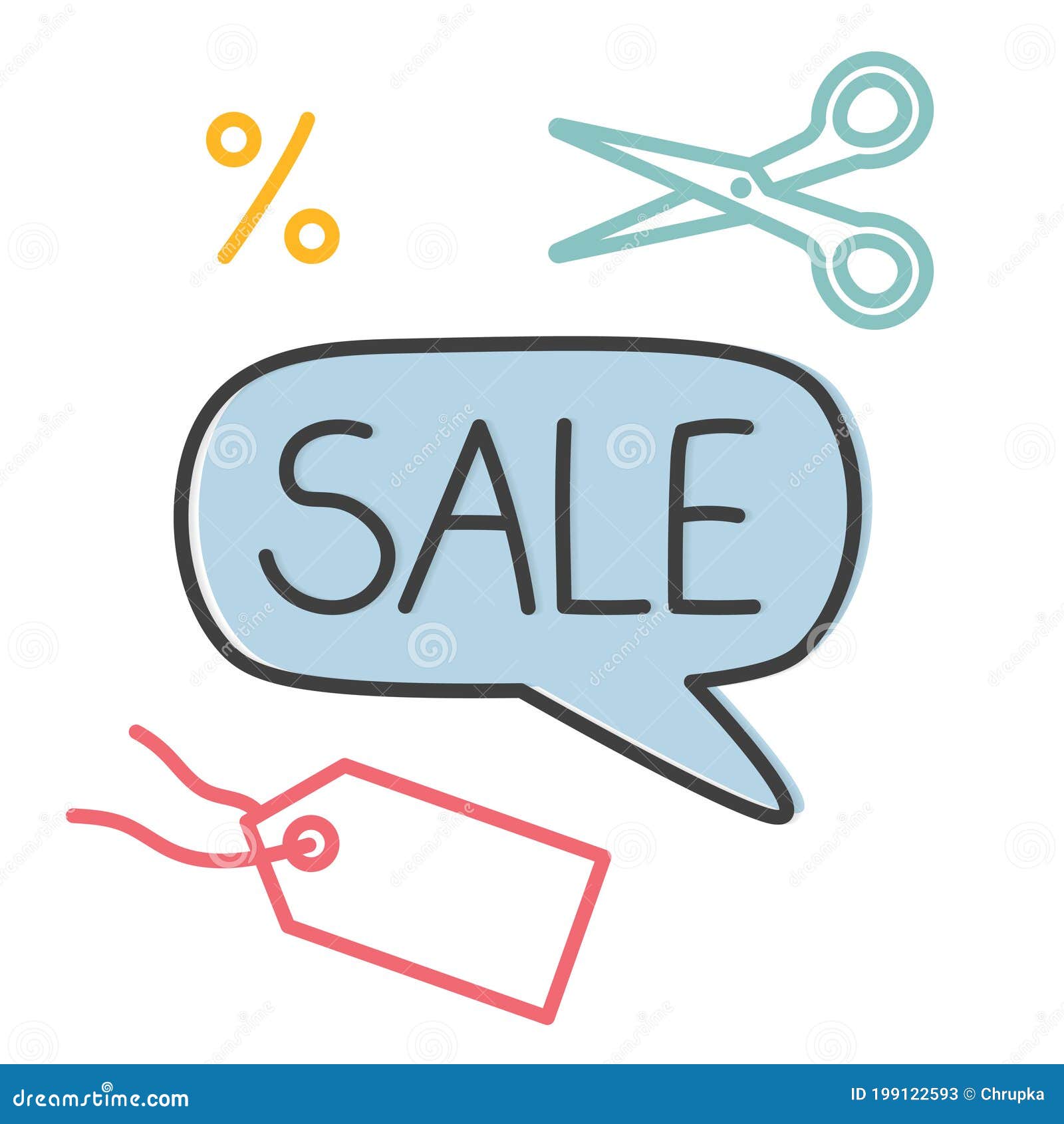 Concept de mot de vente illustration de vecteur. Illustration du ...