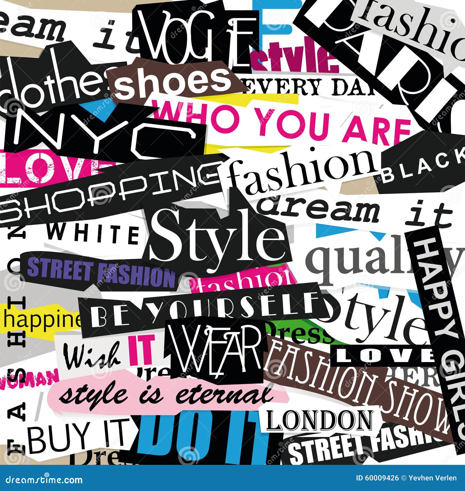 Concept De Nuage De Mot De STYLE Illustration de Vecteur - Illustration ...