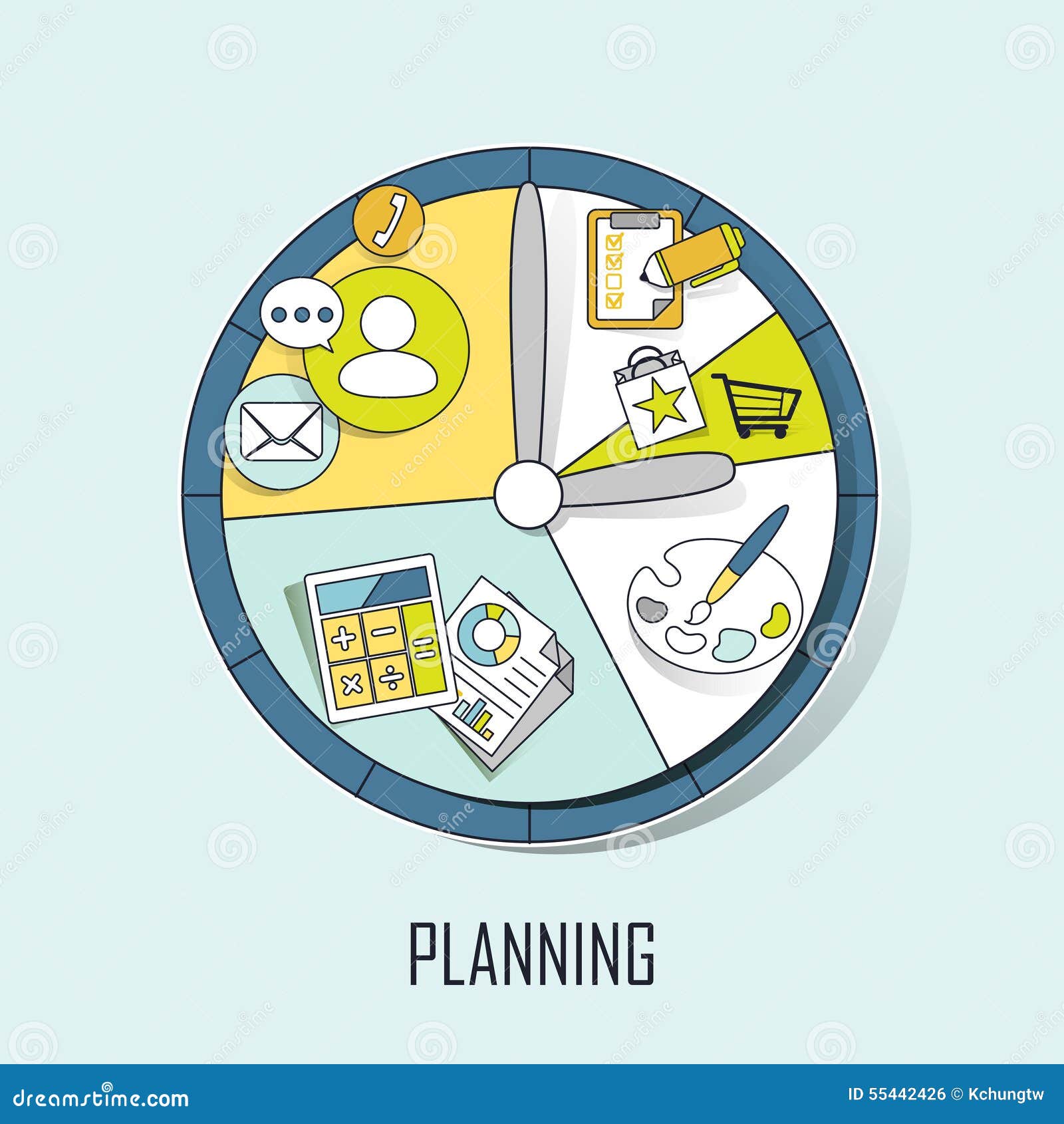 Concept de planification illustration de vecteur. Illustration du ...