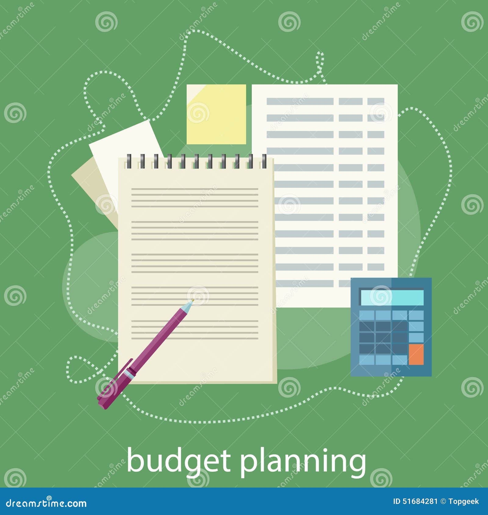 Concept De Planification De Budget Illustration de Vecteur ...