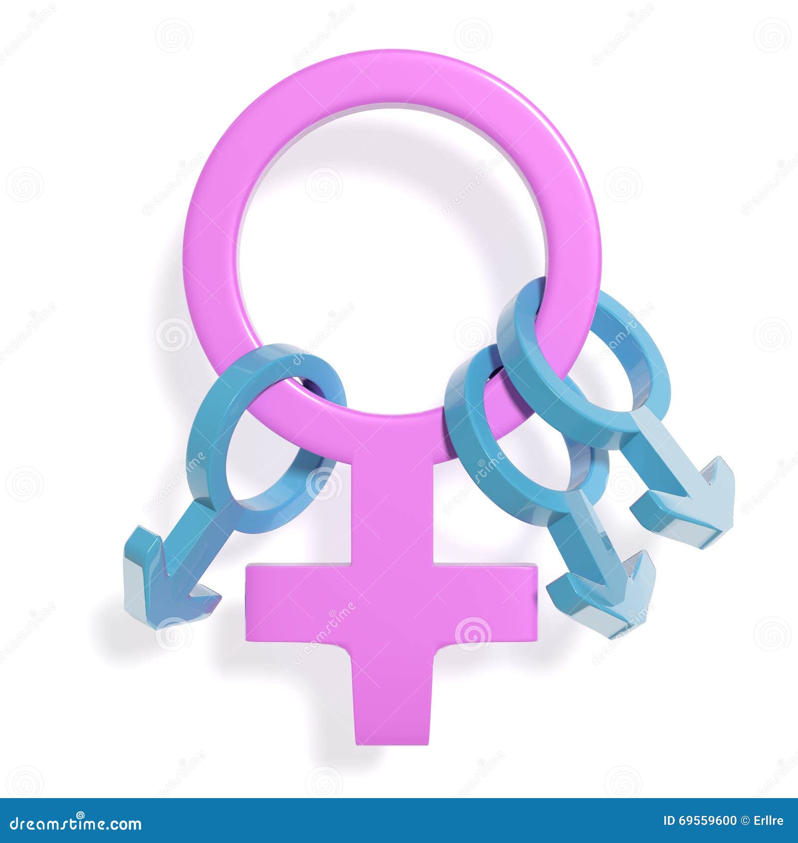 Concept de polygamie illustration stock. Illustration du quatre - 69559600