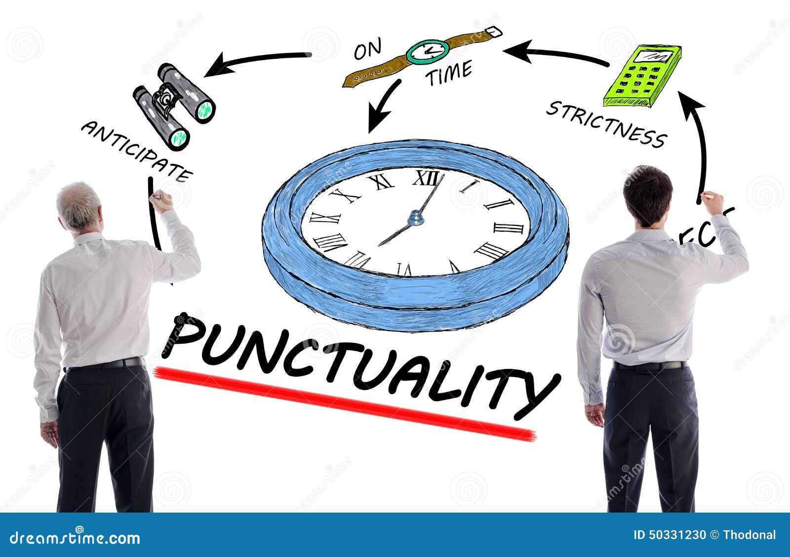 Concept de ponctualité photo stock. Image du minute, horloge - 50331230