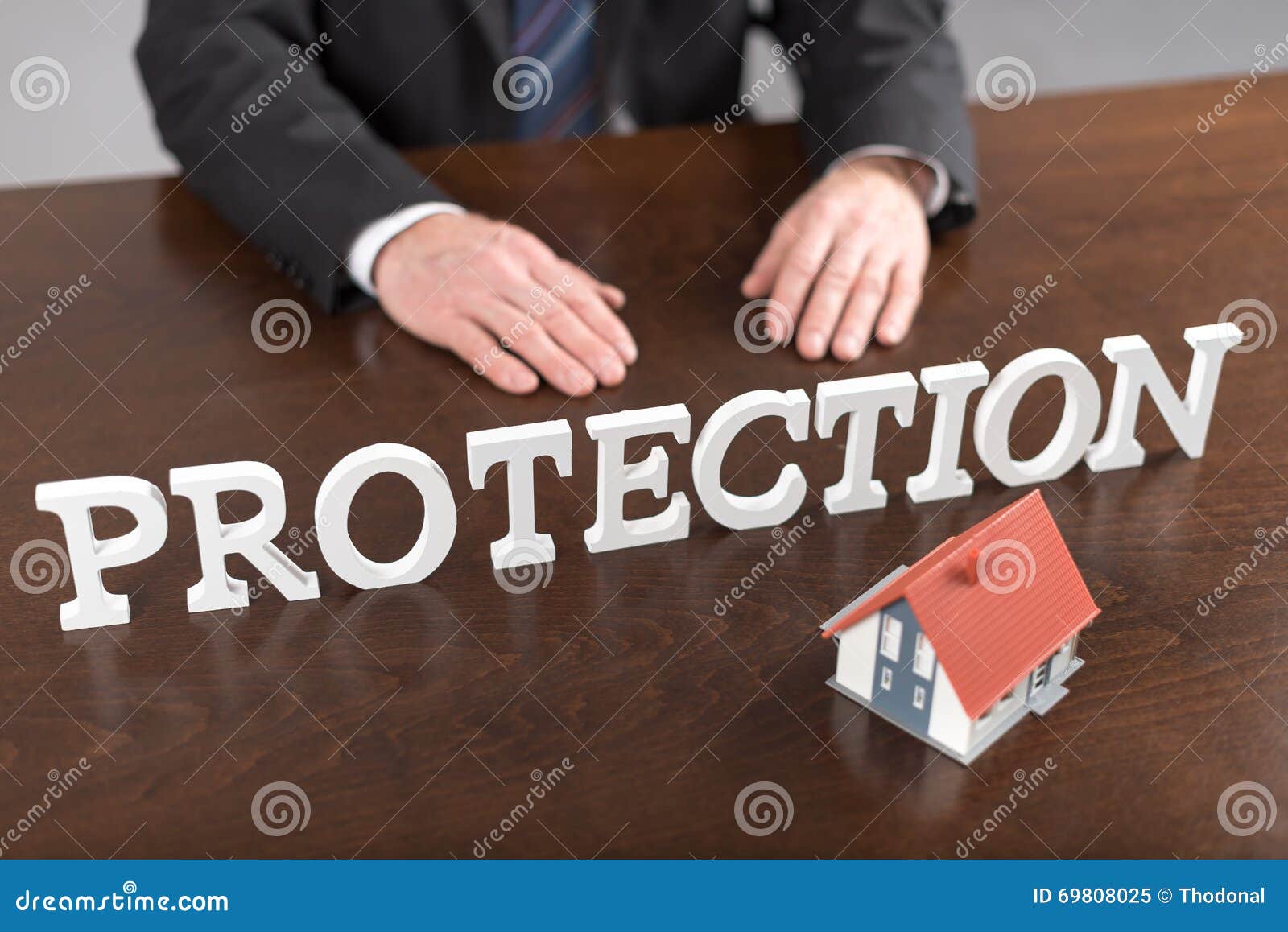 Concept de protection image stock. Image du affaires - 69808025