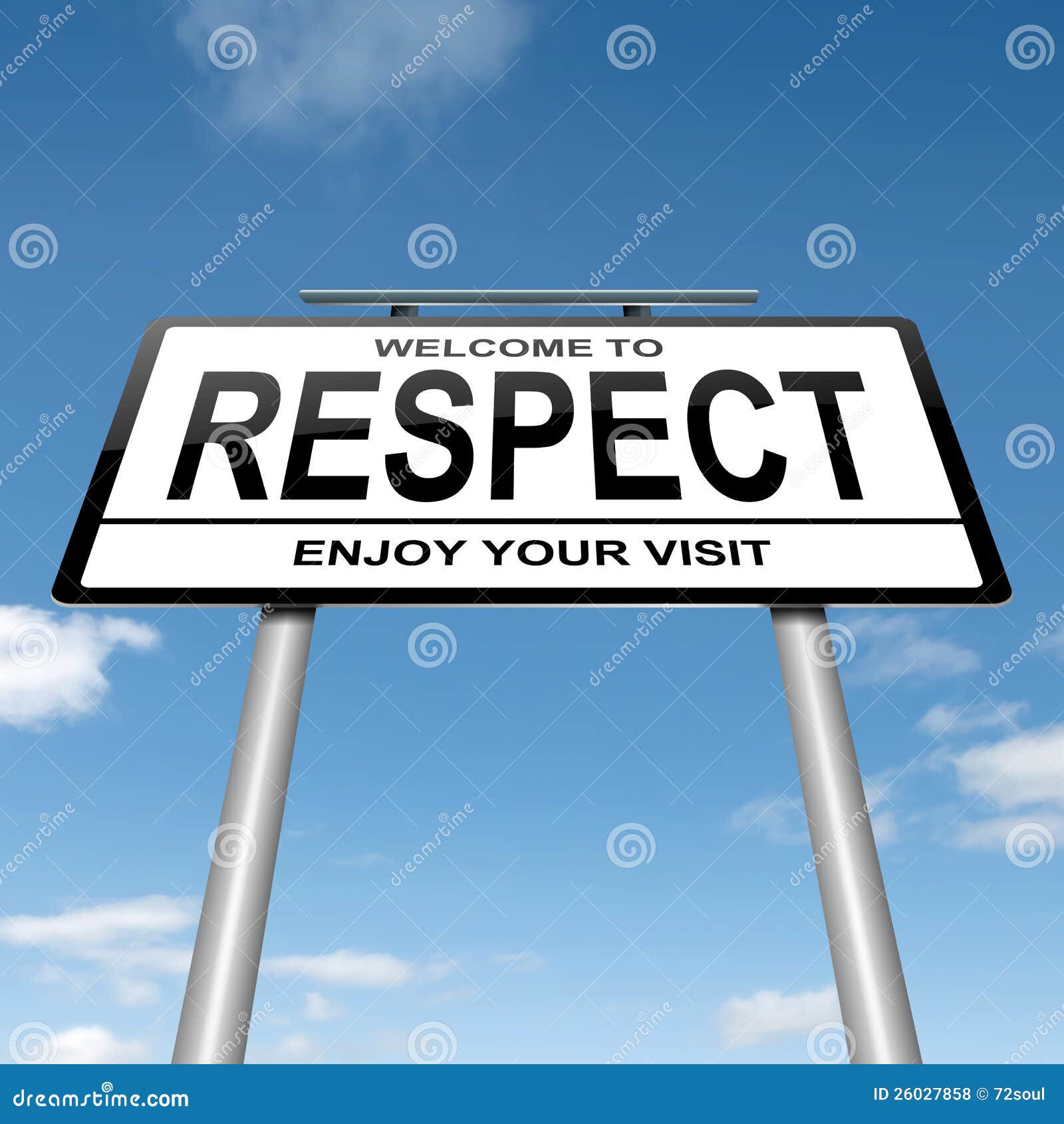 Concept de respect. illustration stock. Illustration du valeurs - 26027858