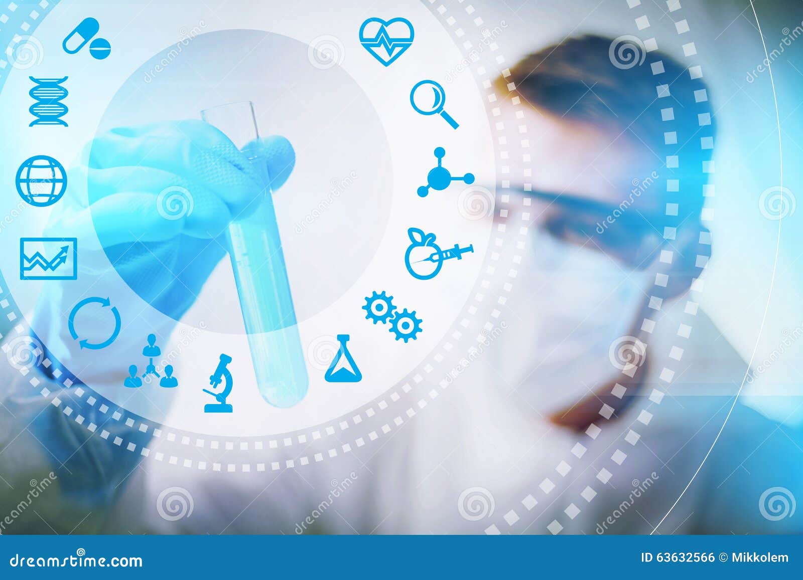 Concept De Scientifique De Biotechnologie Illustration Stock ...