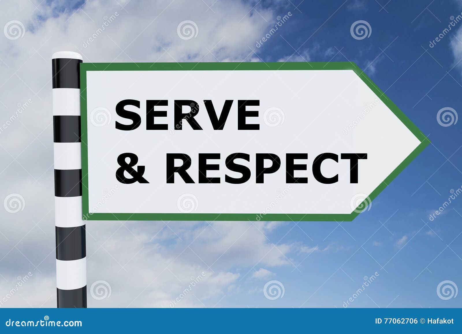 Concept De Service Et De Respect Illustration Stock - Illustration du ...