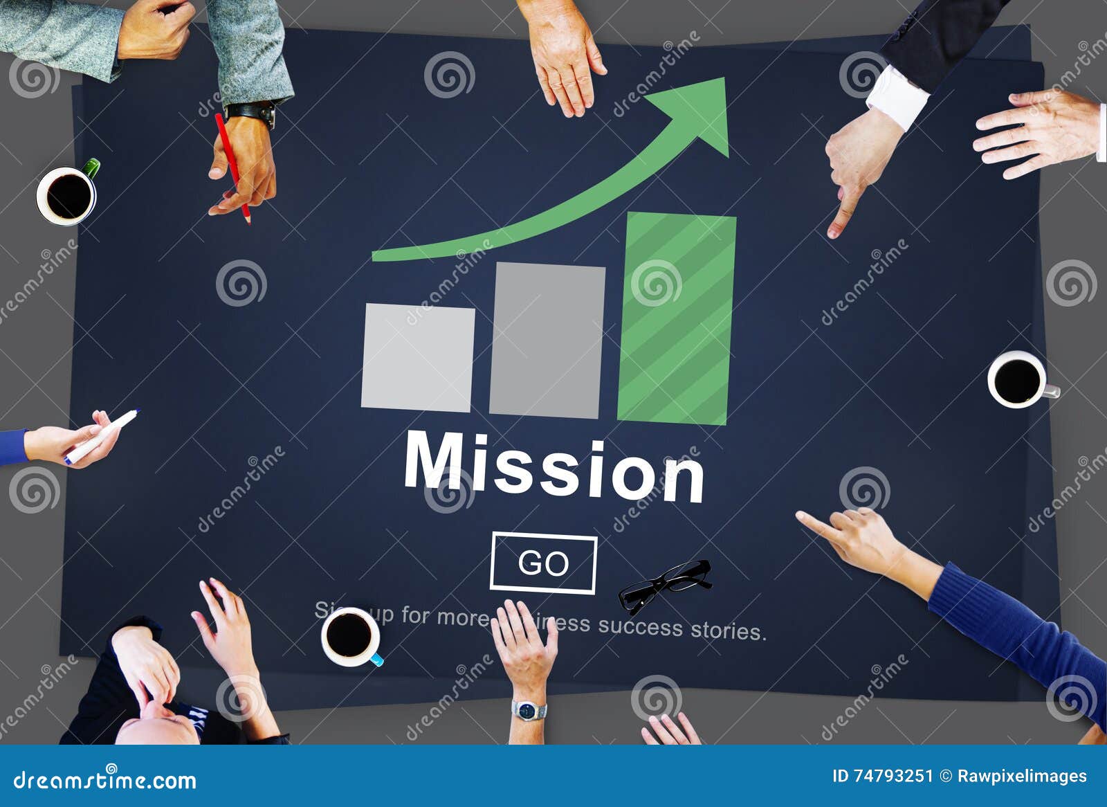 Concept De Stratégie De Vision De Cible De Buts D Objectif De Mission ...