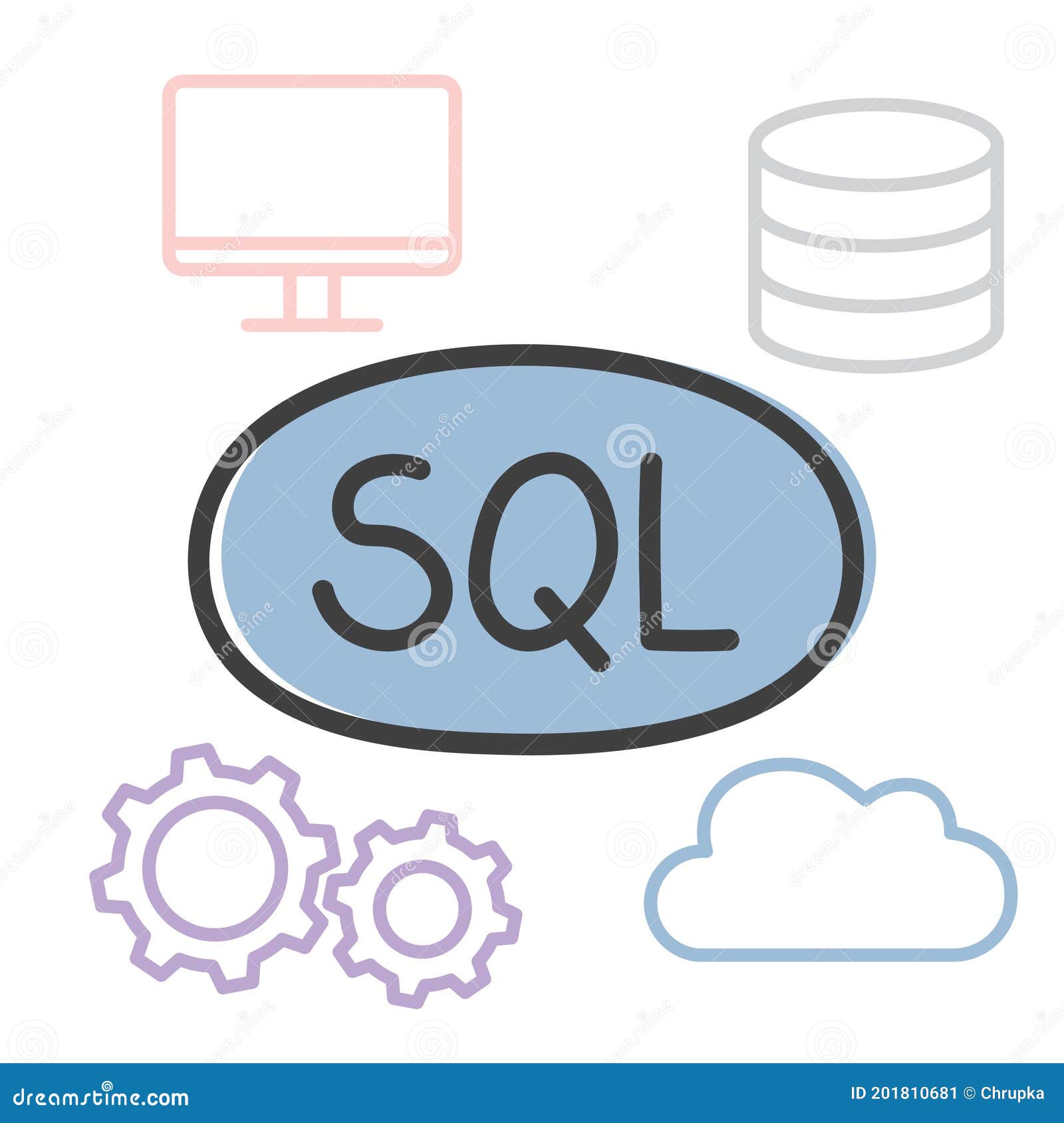 Concept De Structured Query Language SQL Illustration de Vecteur ... Concept De Structured Query Language SQL Illustration de Vecteur ...