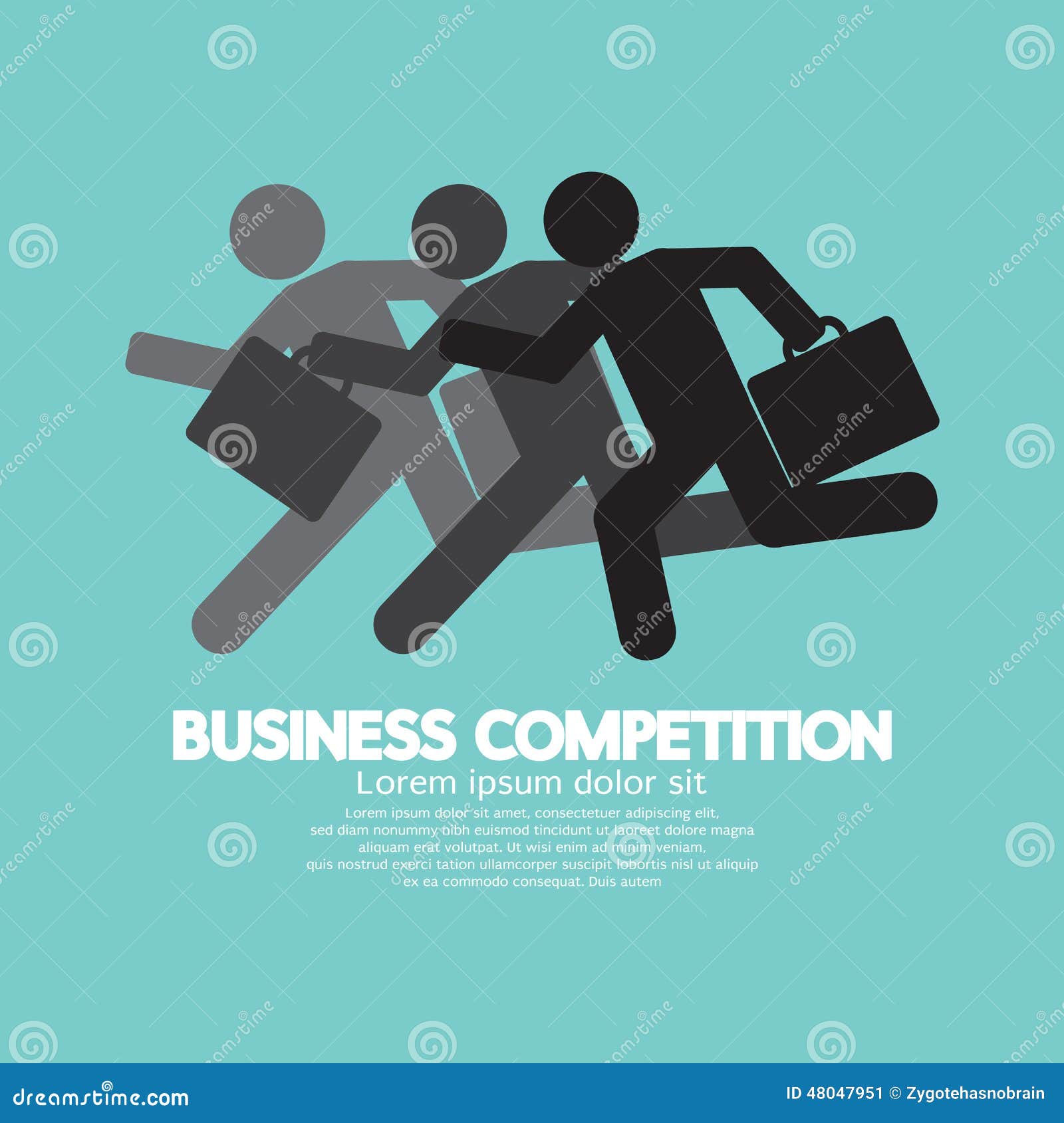 Concept De Symbole De Concurrence D'affaires Illustration de Vecteur ...