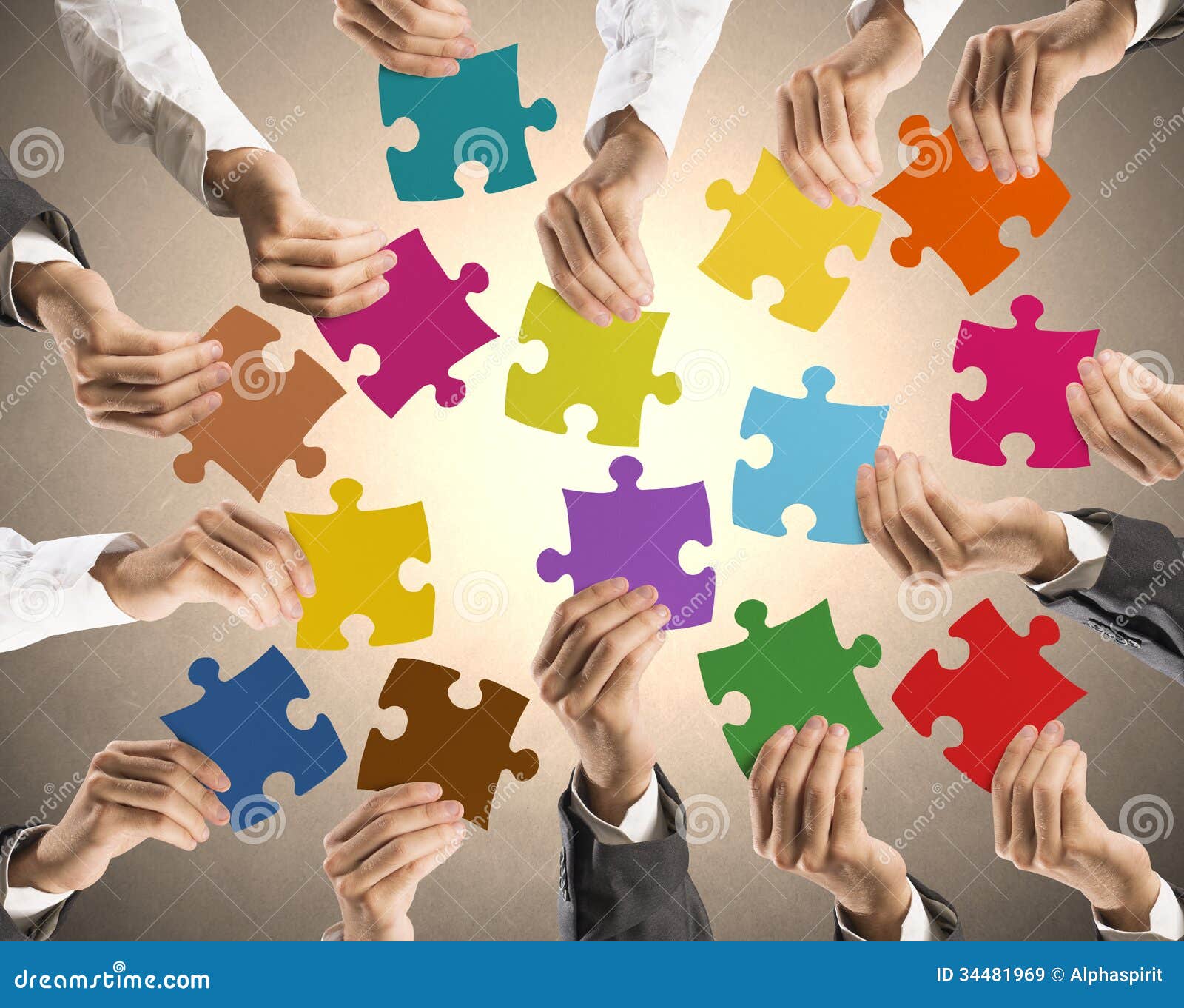 Concept De Travail D'équipe Et D'intégration Image stock - Image du ...