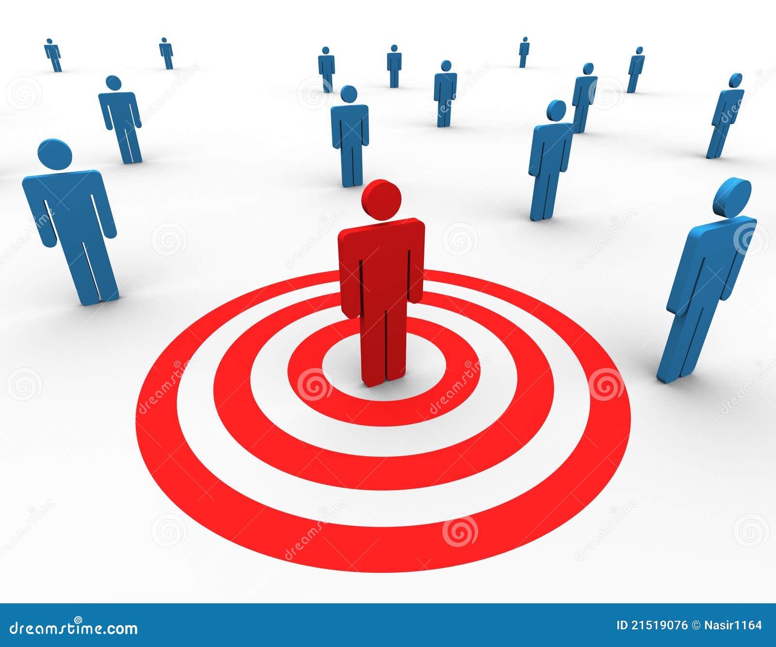 Concept de viser des gens illustration stock. Illustration du concours ...