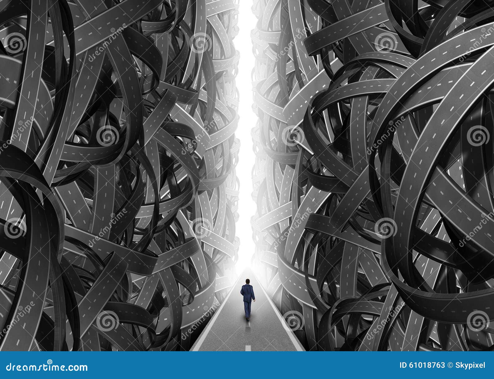 Concept De Voie De Confusion Illustration Stock - Illustration du ...