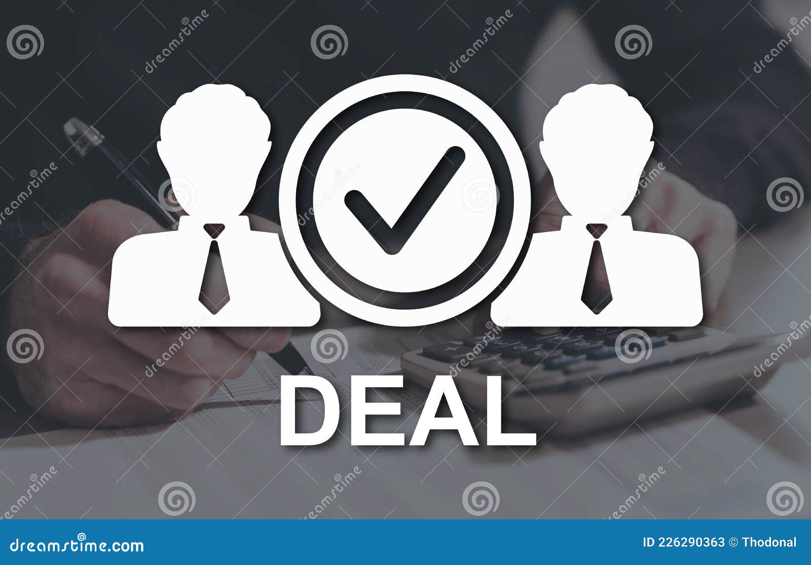 Concept of deal stock image. Image of success, gesture - 226290363